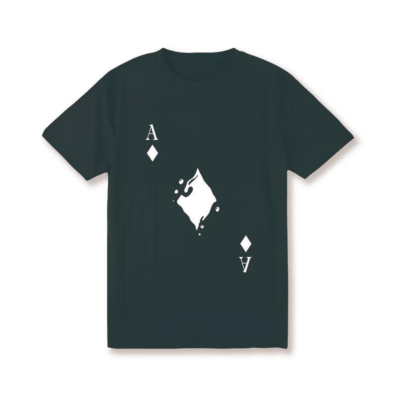 Men's Cotton Crew Neck T-Shirt with Bold Spade Ace Graphic Print ...