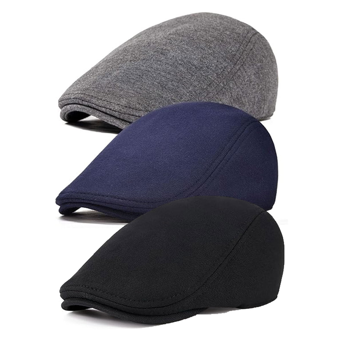 Men's Cotton Flat Ivy Gatsby Newsboy Driving Hat Cap - Walmart.com