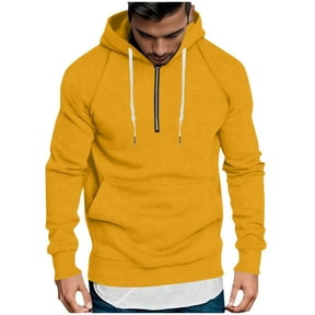 Weilanxin Mens Hooded Sweatshirt Casual Long Sleeve Drawstring Waffle ...