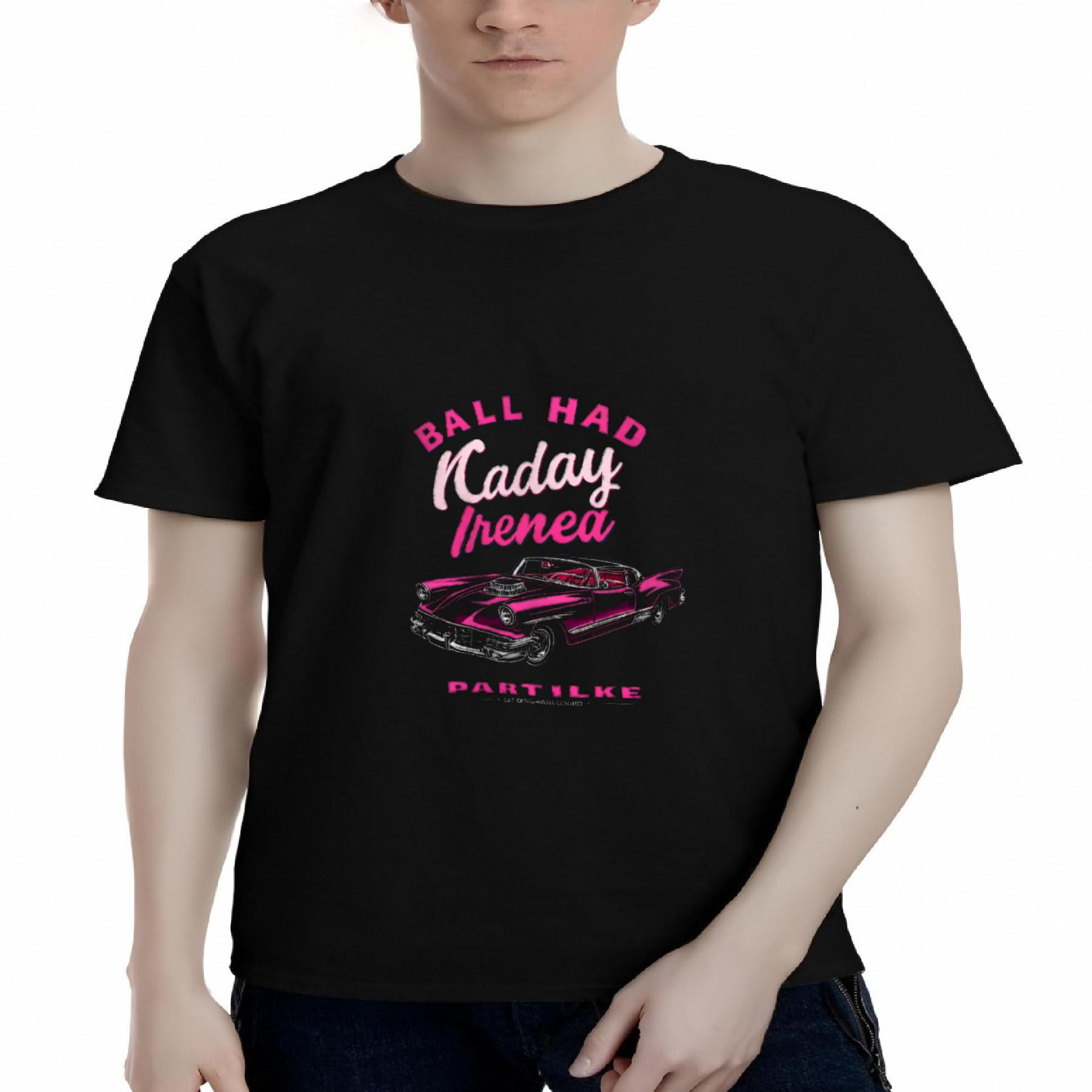 Men's Cotton Short Sleeve T-Shirt - Retro Graphic Tee with Stylized ...