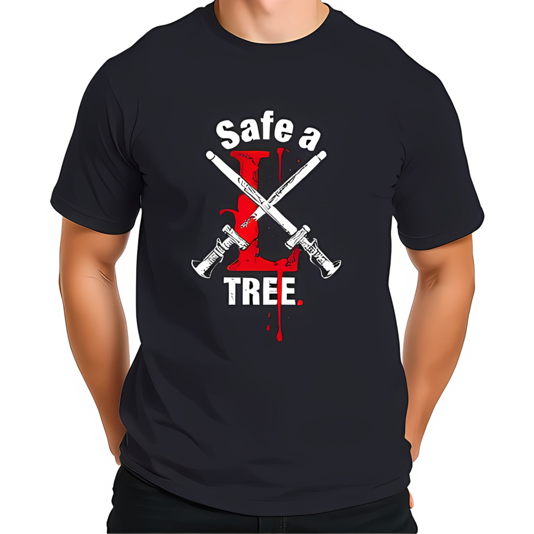 Men's Cotton Short Sleeve T-Shirt with Bold Graphic: Bloody 'I ...