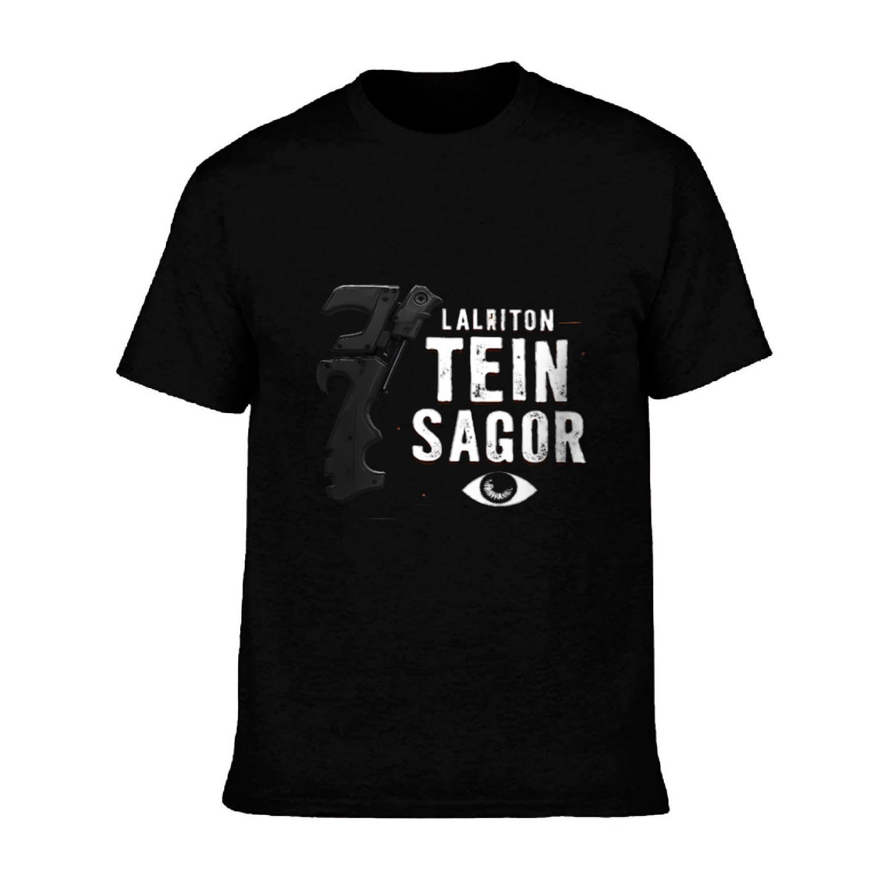 Men's Cotton Short Sleeve T-Shirt with Bold ' LAIDITION TEIN SAGROR ...