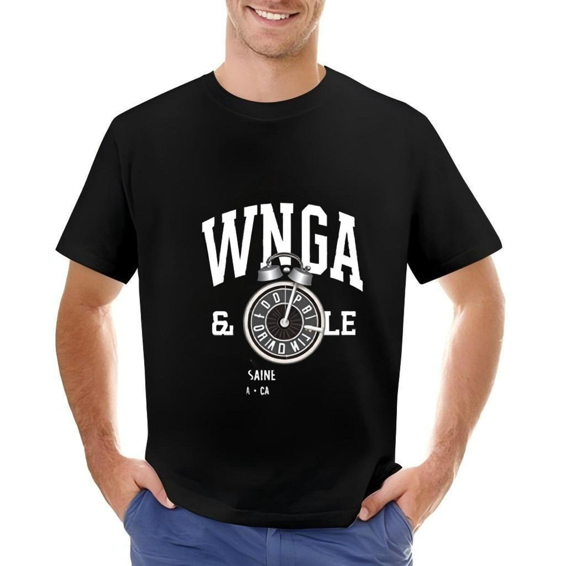 Men's Cotton Short Sleeve T-Shirt with Unique Wonga & Gable Graphic ...