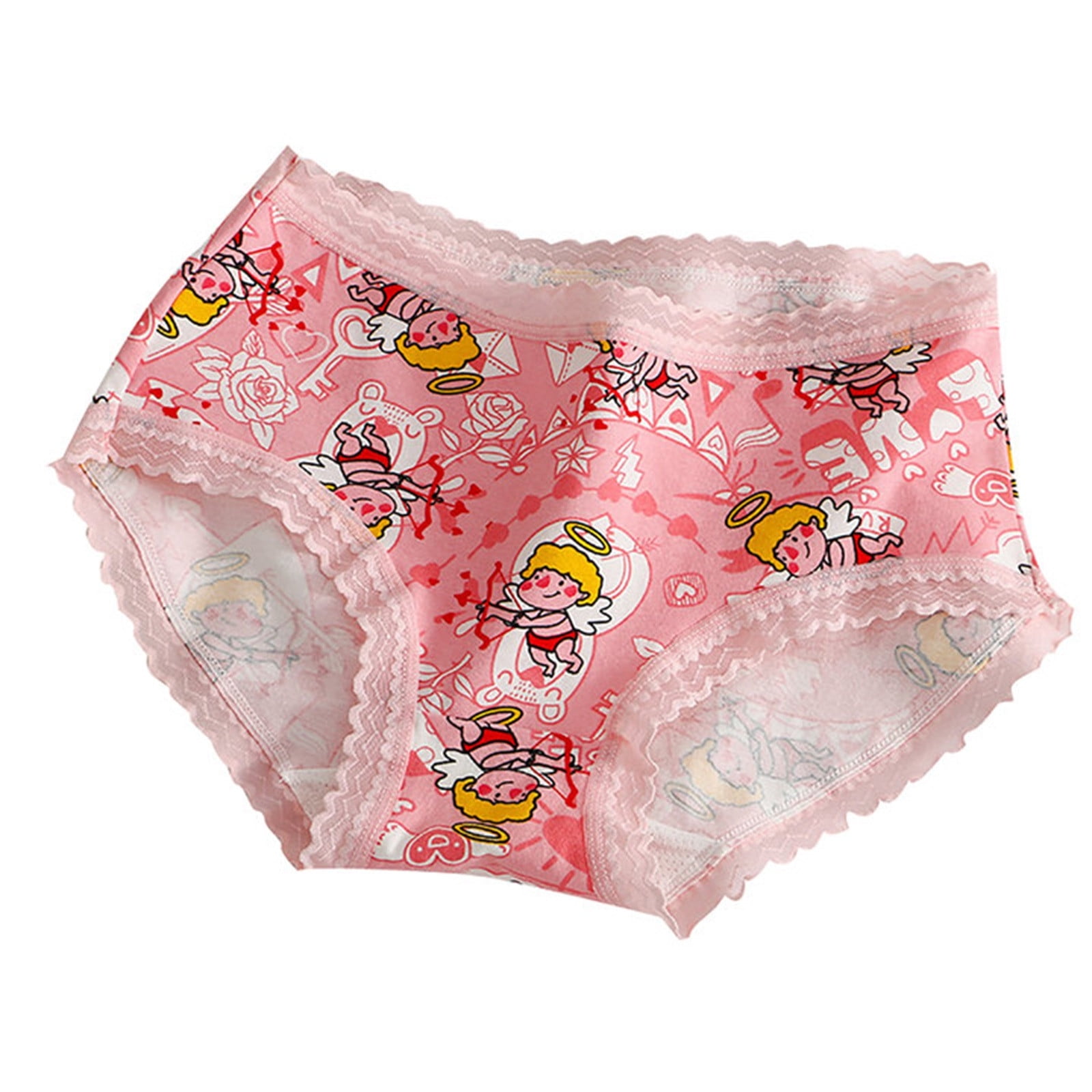 Men's Cotton Underwear Couple's Flat Briefs Solid Color Small Fresh ...