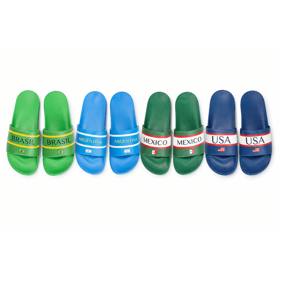 Men's Mexico Soccer Slides - Walmart.com