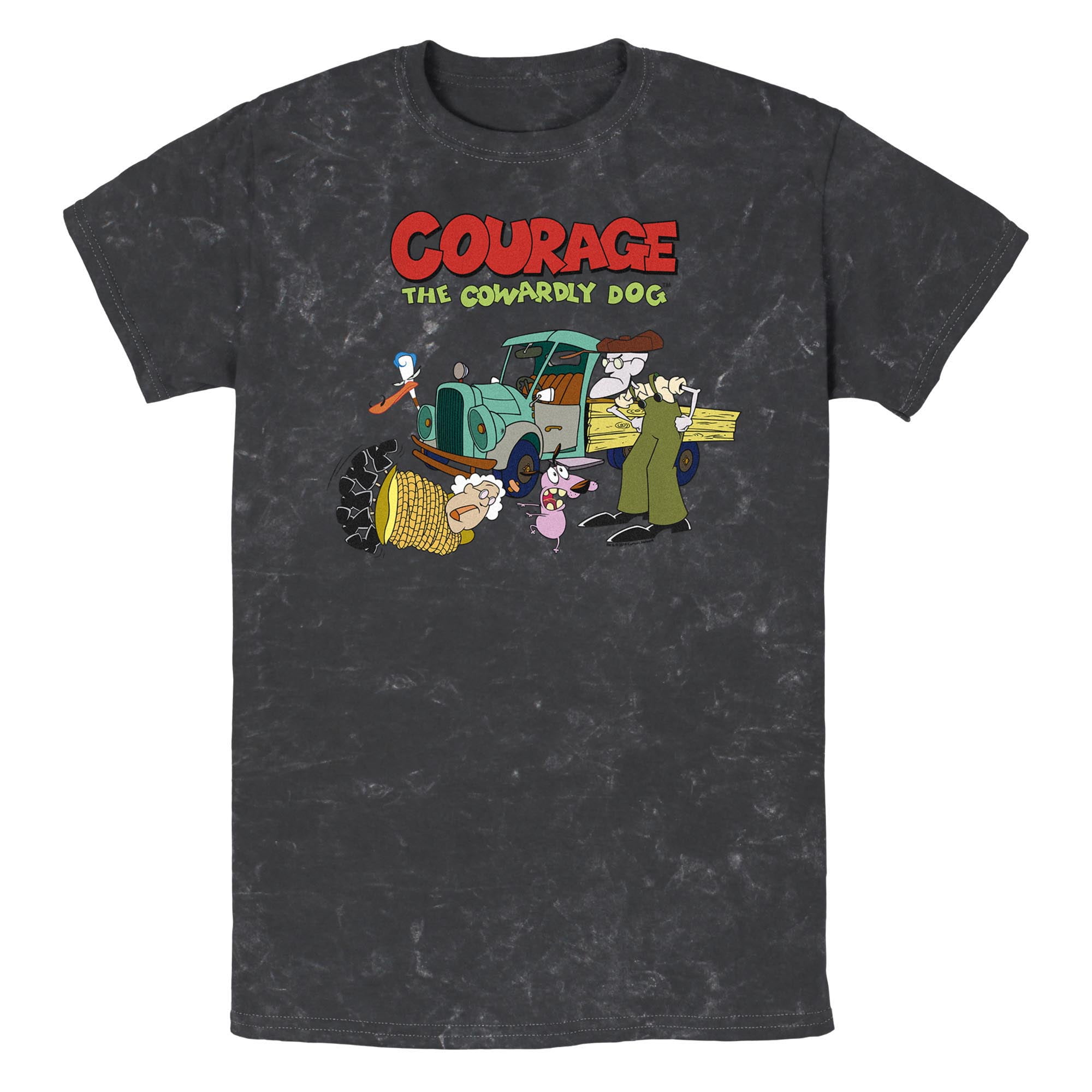 Men's Courage the Cowardly Dog Logo Scene Graphic T-Shirt - Walmart.com