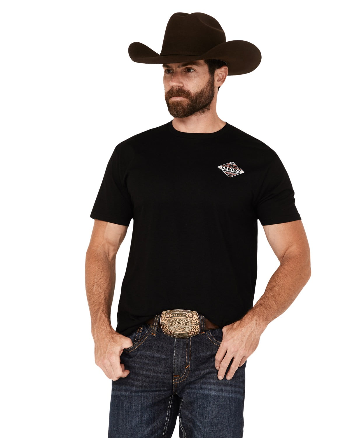 Men's Cowboy Hardware Built Tough Shield Short Sleeve Graphic T-Shirt ...