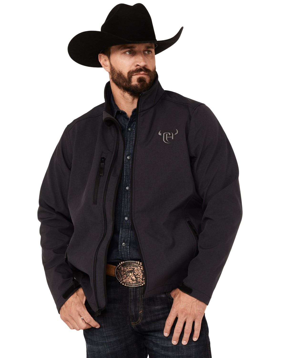 Men's Cowboy Hardware Logo Softshell Jacket - 192166-145 US - Walmart.com