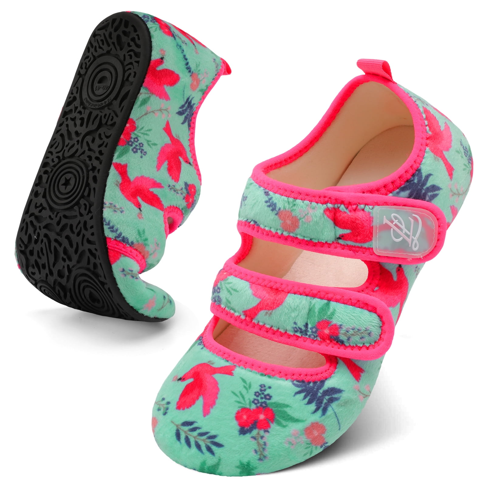 Men's Cozy Rubber Sole Slippers Comfy House Shoes for Women - Walmart.com