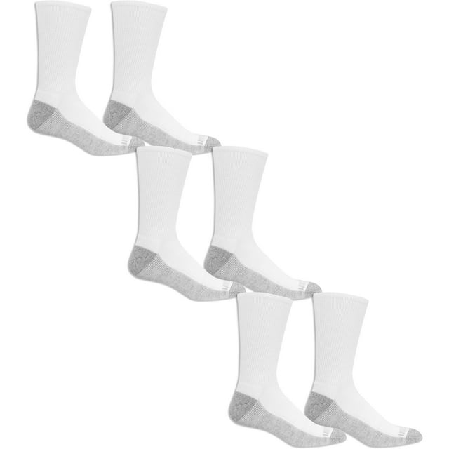 Men's Crew Socks 6-Pack - Walmart.com