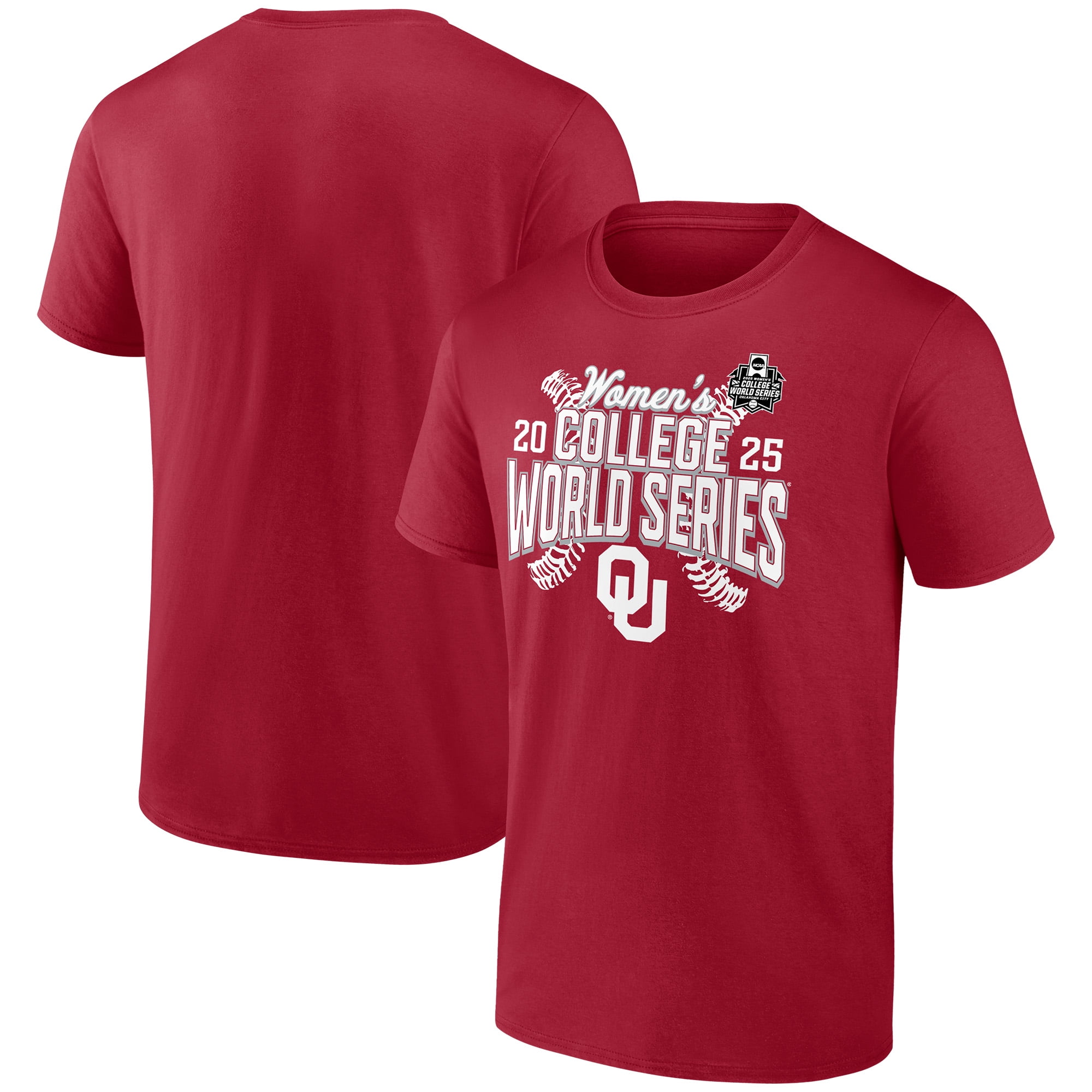 Men's Crimson Oklahoma Sooners 2025 NCAA Softball Women's College World ...