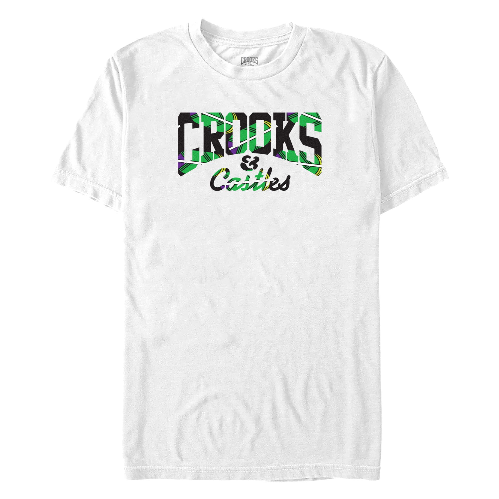 Men's Crooks & Castles Black Tropical Print Graphic T-Shirt - Walmart.com