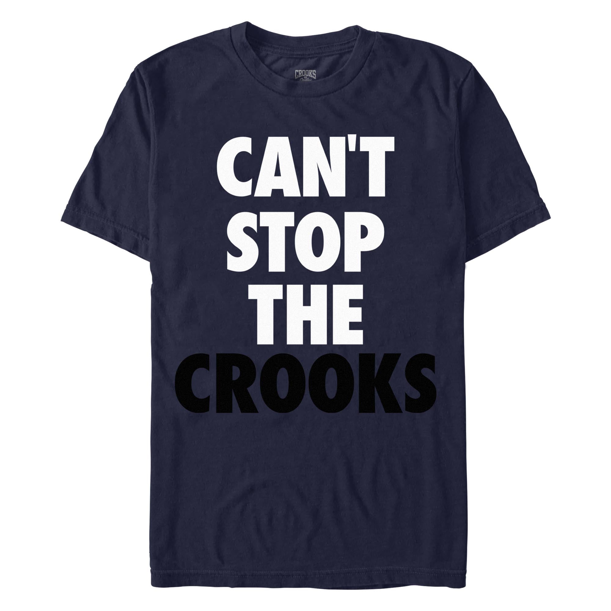 Men's Crooks & Castles Can't Stop the Crooks Black Graphic T-Shirt ...