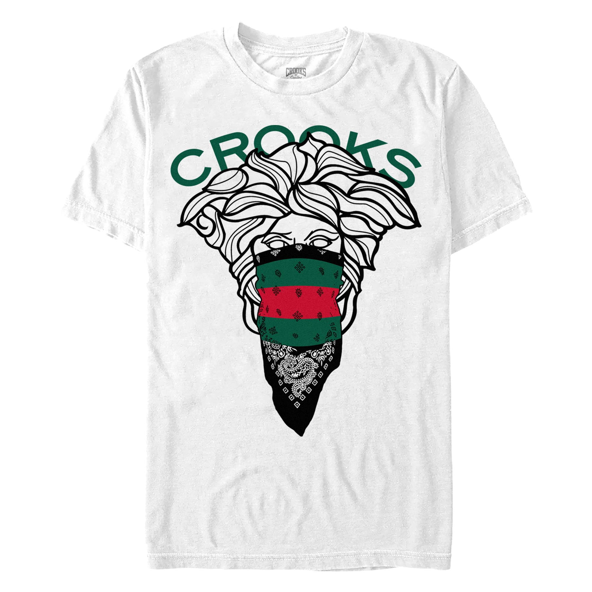 Men's Crooks & Castles Medusa Big Face Graphic T-Shirt - Walmart.com