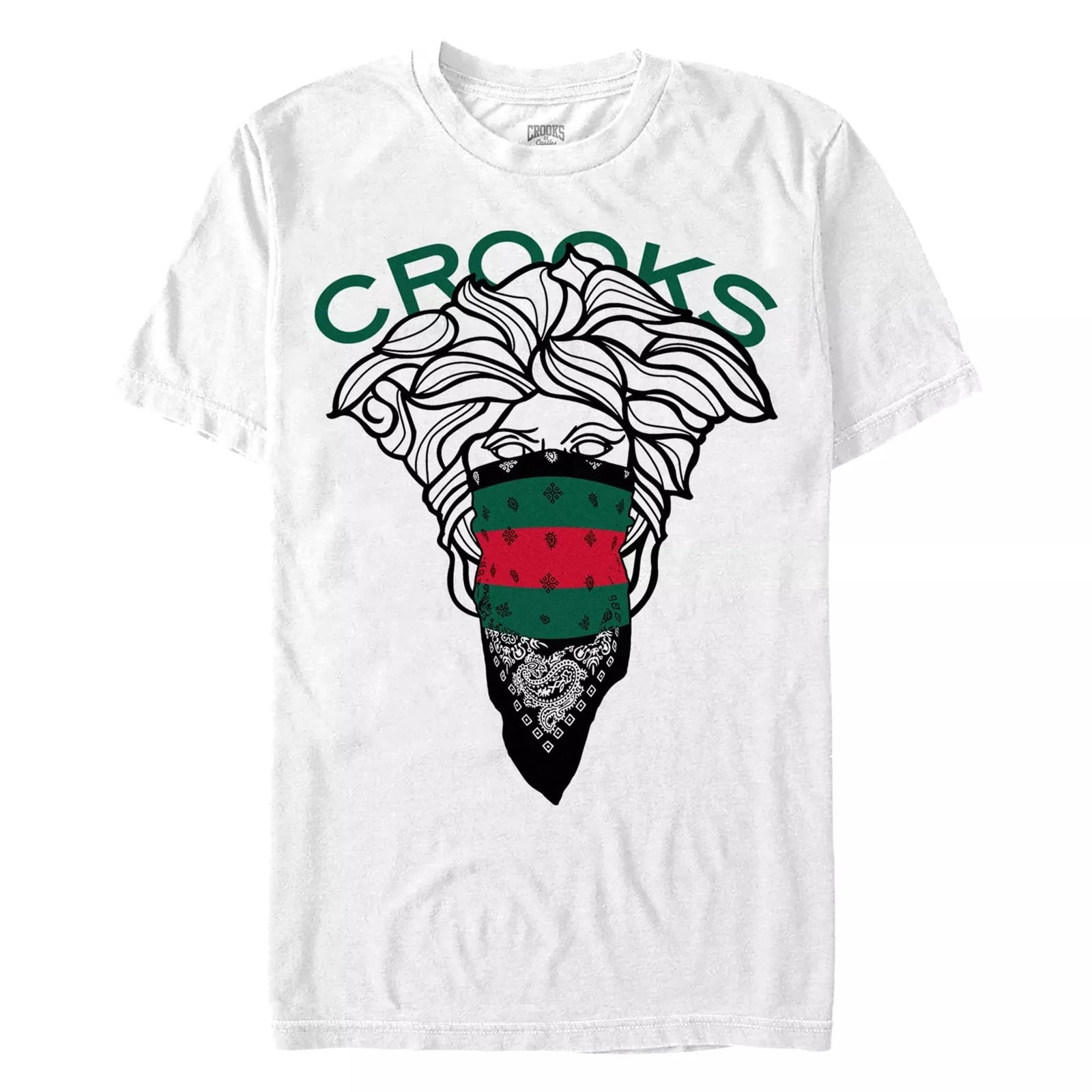 Men's Crooks & Castles Medusa Big Face T-Shirt - Walmart.com