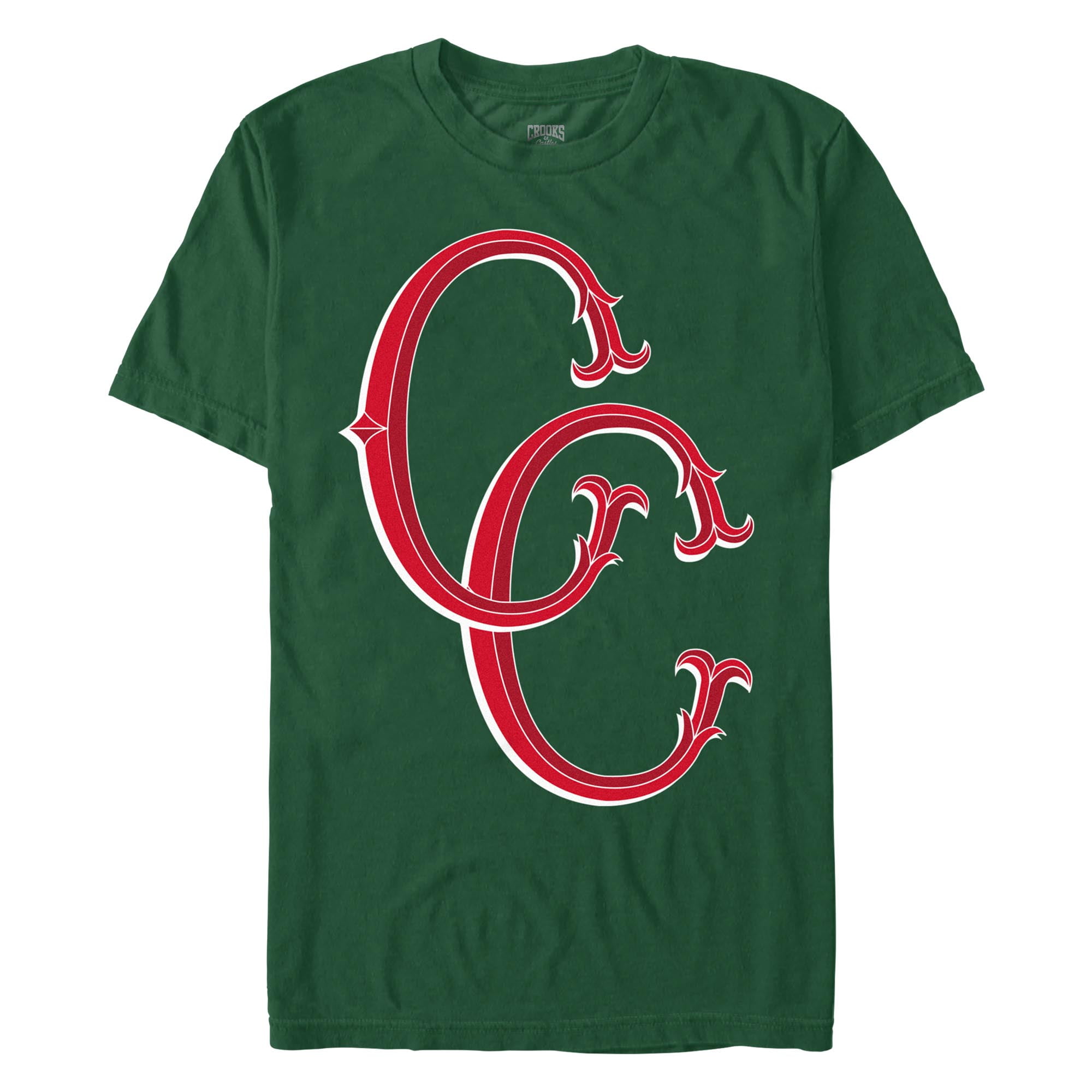 Men's Crooks & Castles Red Initials Logo Graphic T-Shirt - Walmart.com