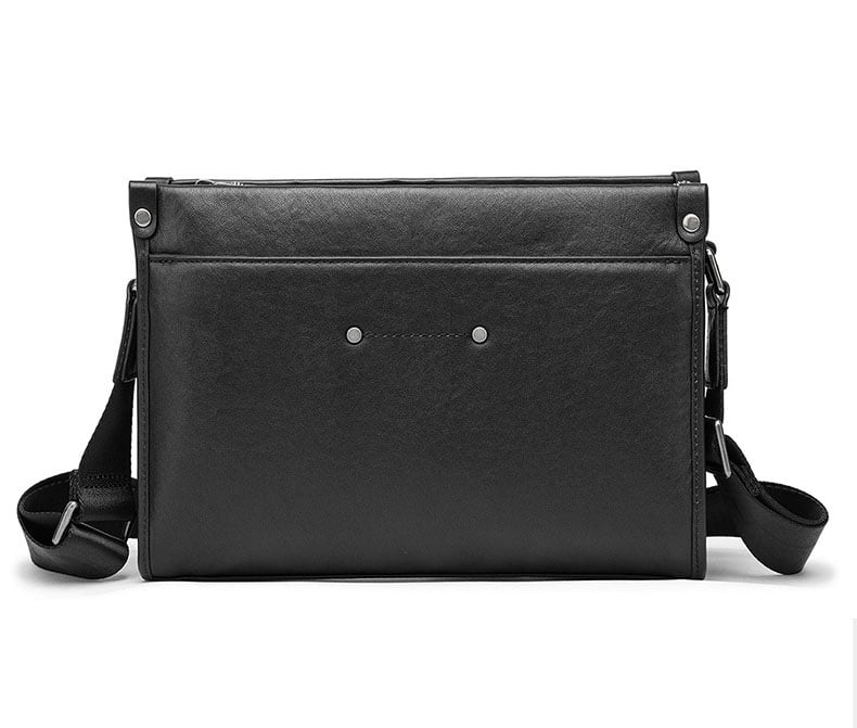 Men's Crossbody Bag Genuine Leather Full-Grain Cowhide Men's Shoulder ...