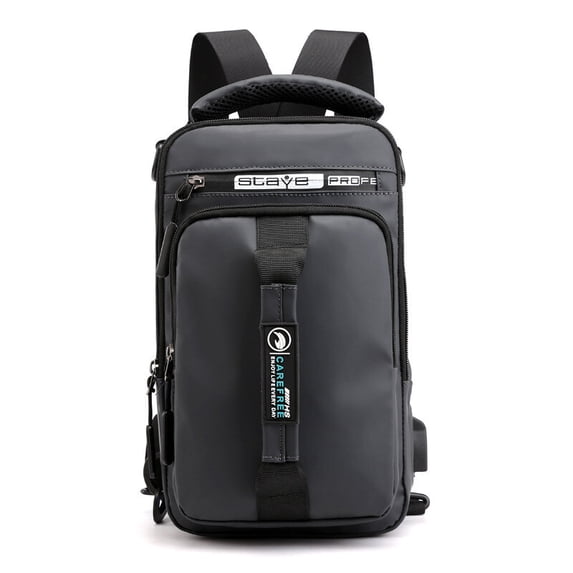 Men's Crossbody Bag Shoulder Sling Bag Anti-theft Lock Chest Bag With ...
