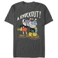 Men's Cuphead Knockout Pose Graphic Tee Charcoal X Large - Walmart.com