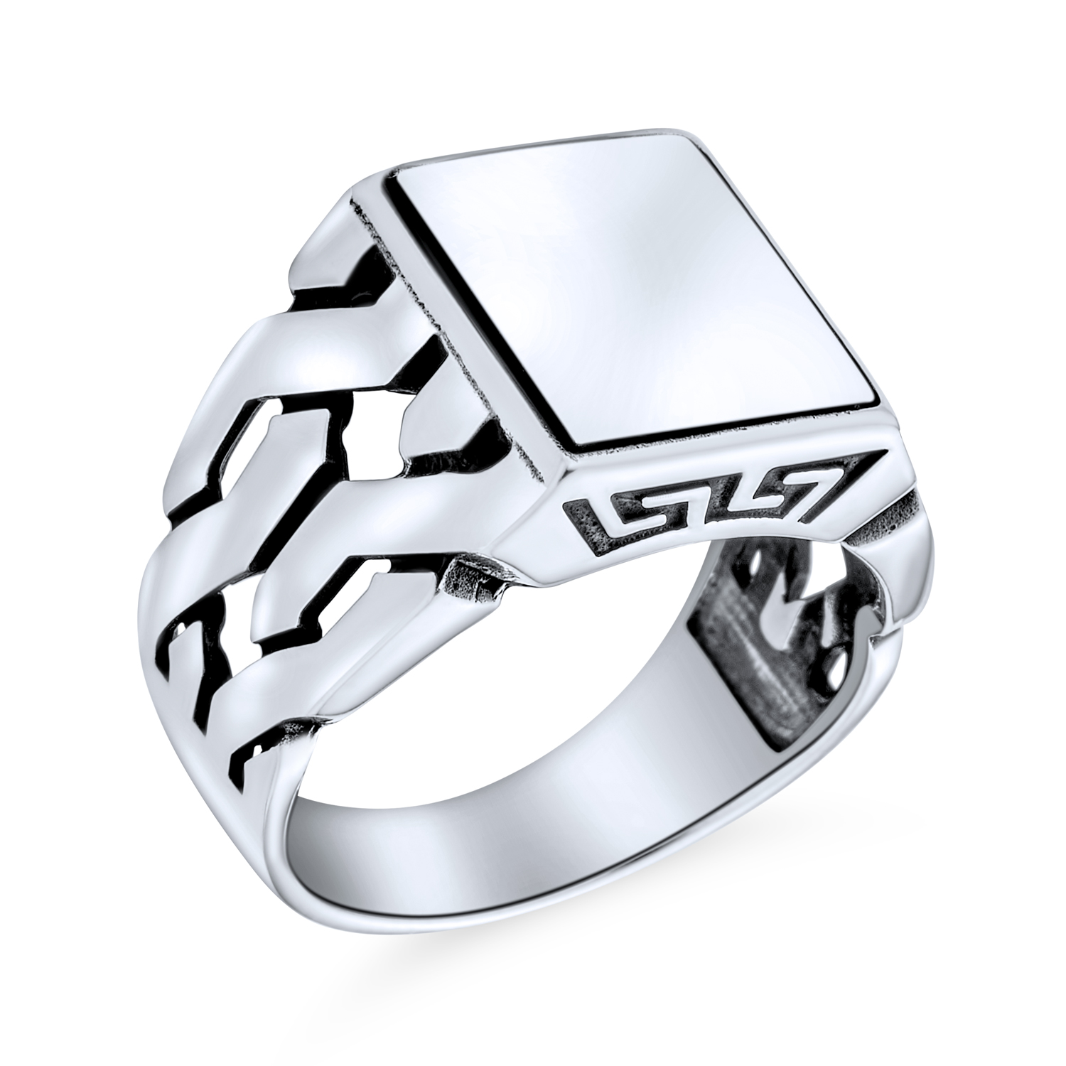 Initial Ring - 925 Sterling Silver - Stacking Letter Initial Rings ...