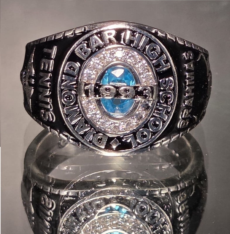 Men's Custom High School Class Ring for College & University Students ...