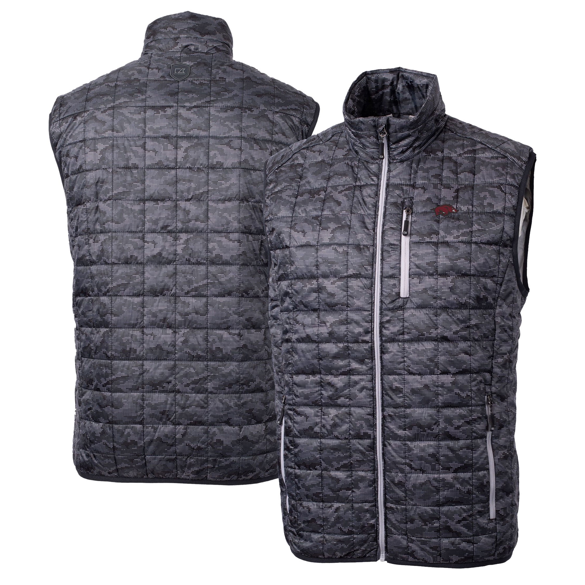 Men's Cutter & Buck Black Arkansas Razorbacks Rainier PrimaLoft Eco ...