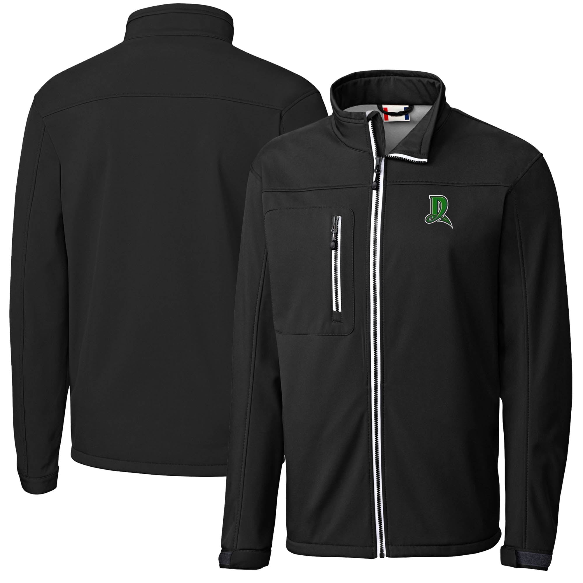 Men's Cutter & Buck Black Dayton Dragons Clique Telemark Eco Stretch ...