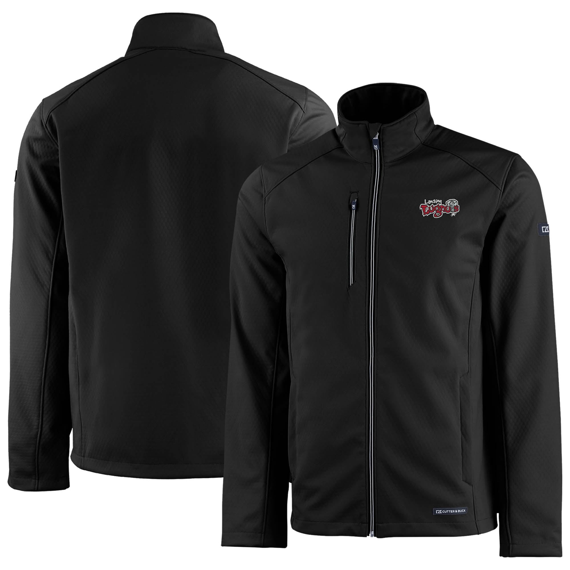 Men's Cutter & Buck Black Lansing Lugnuts Evoke Eco Softshell Recycled ...