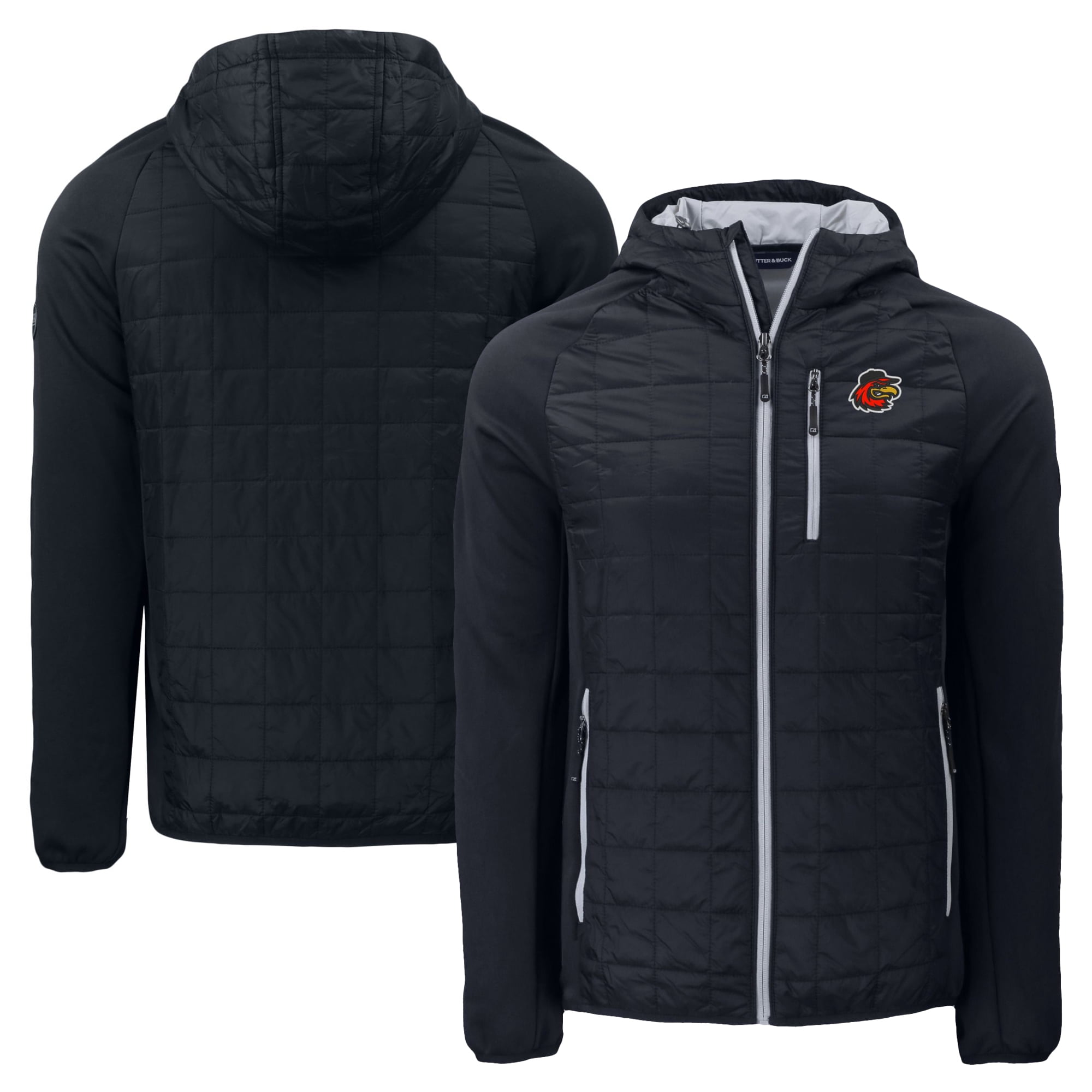 Men's Cutter & Buck Black Rochester Red Wings Rainier Primaloft Eco ...