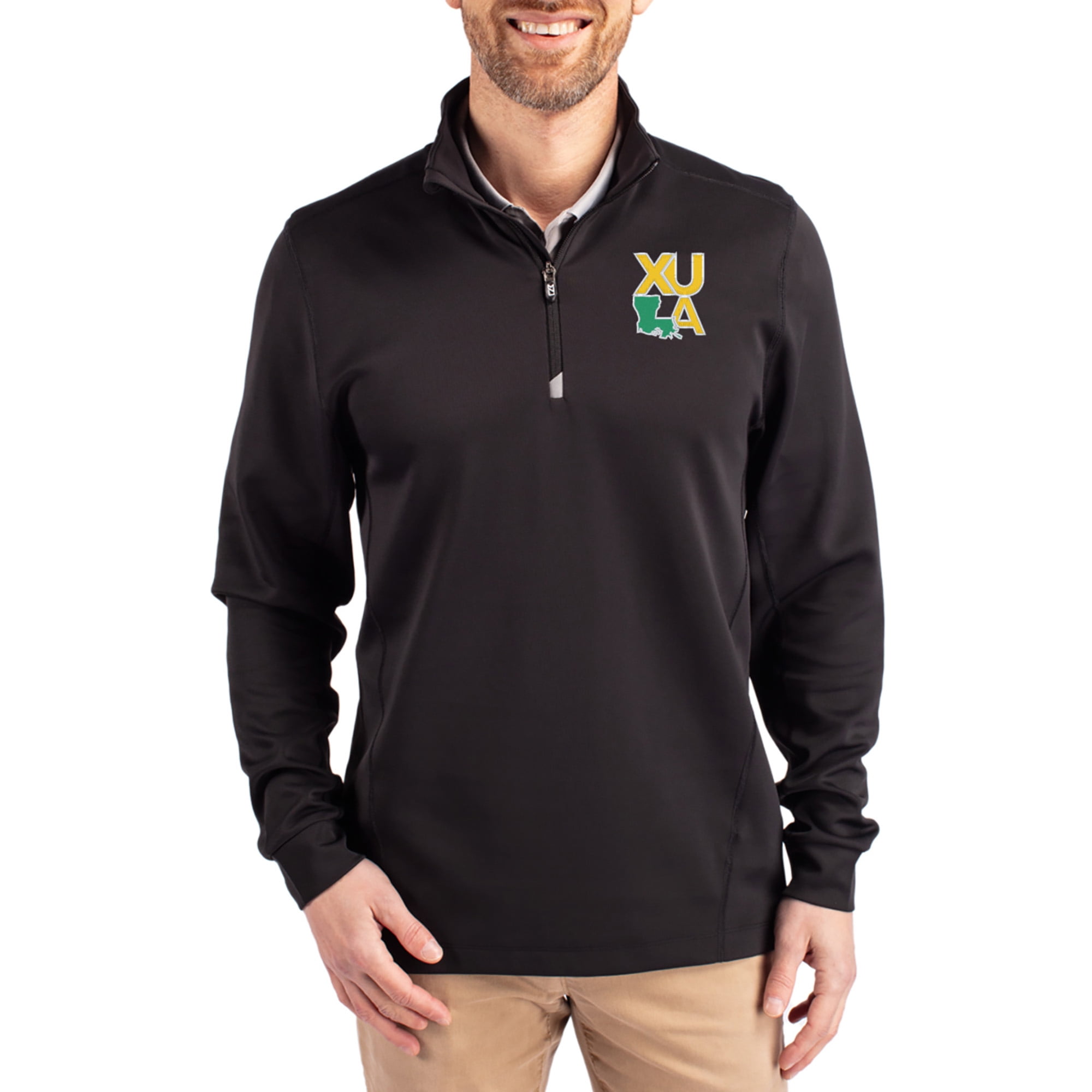 Men's-Cutter & Buck Black Xavier University of Louisiana Gold Rush ...