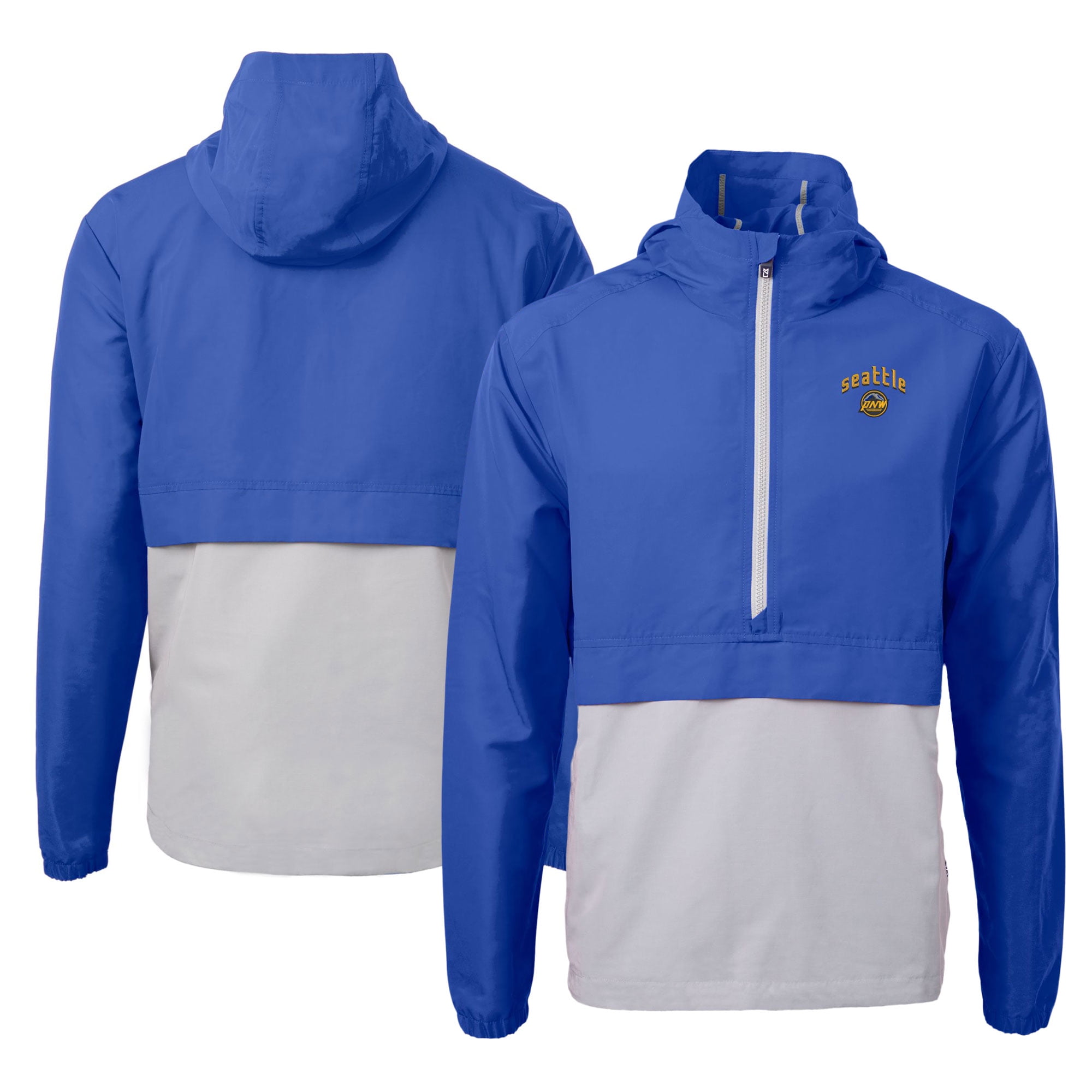 Men's Cutter & Buck Blue/Gray Seattle Mariners City Connect Charter Eco ...