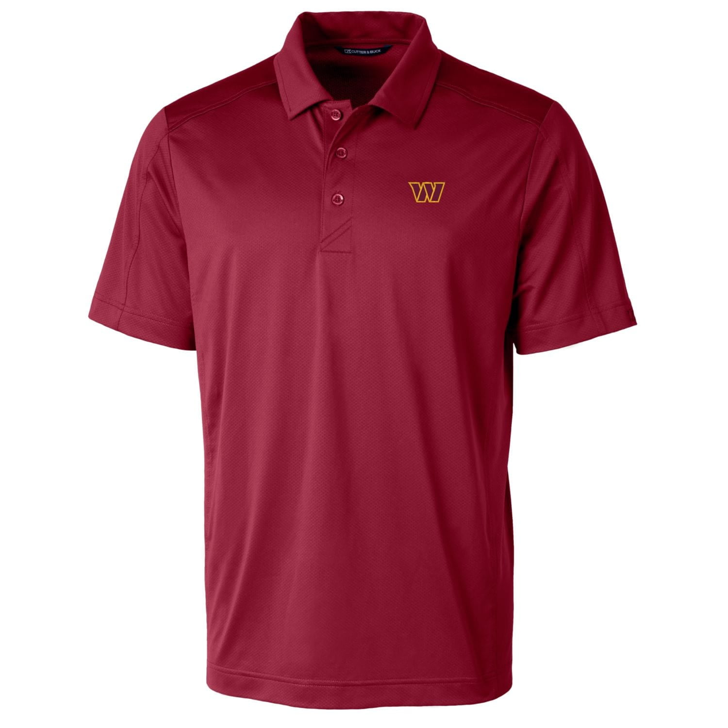 Men's Cutter & Buck Burgundy Washington Commanders Logo Prospect DryTec ...