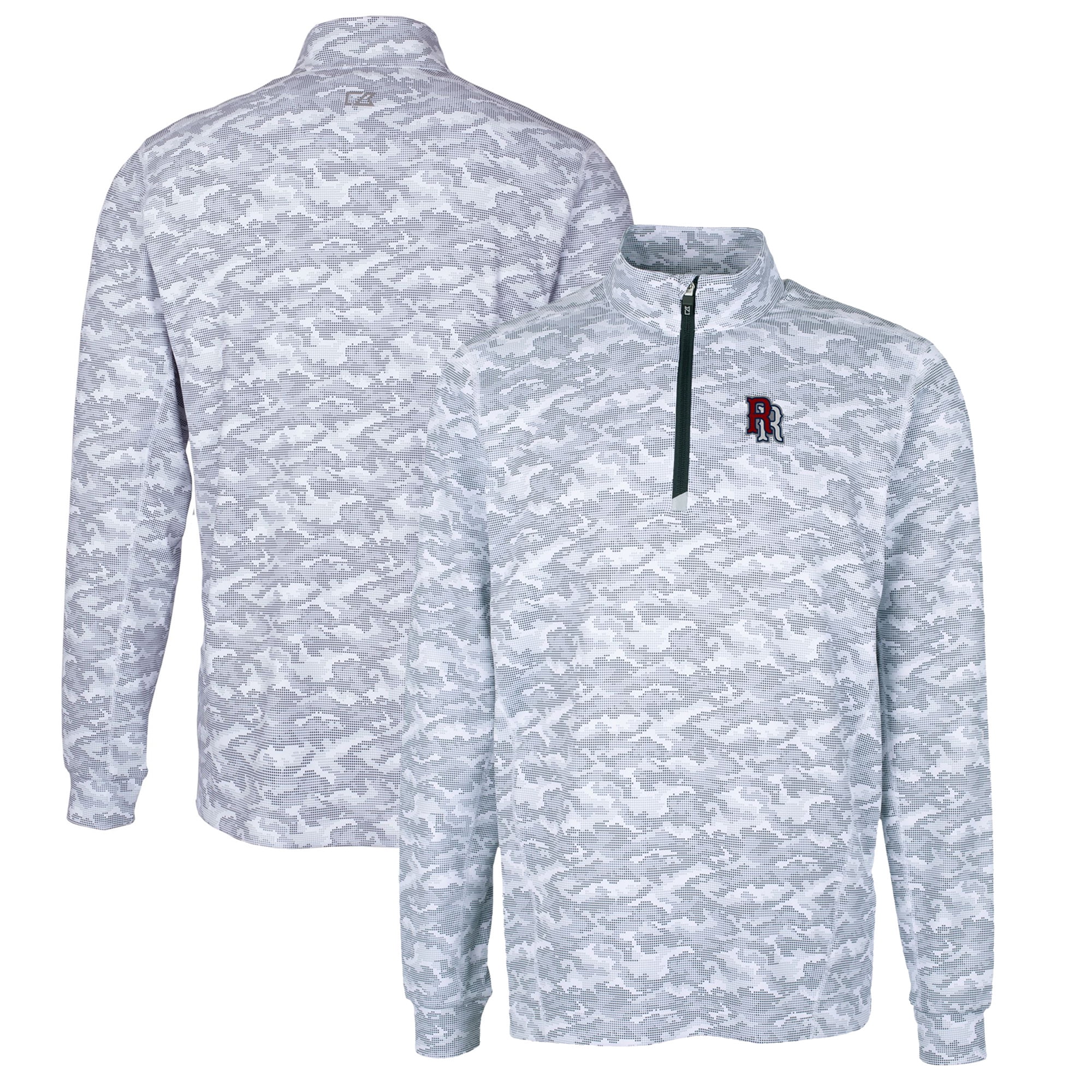 Men's Cutter & Buck Charcoal Round Rock Express Traverse Camo Print ...