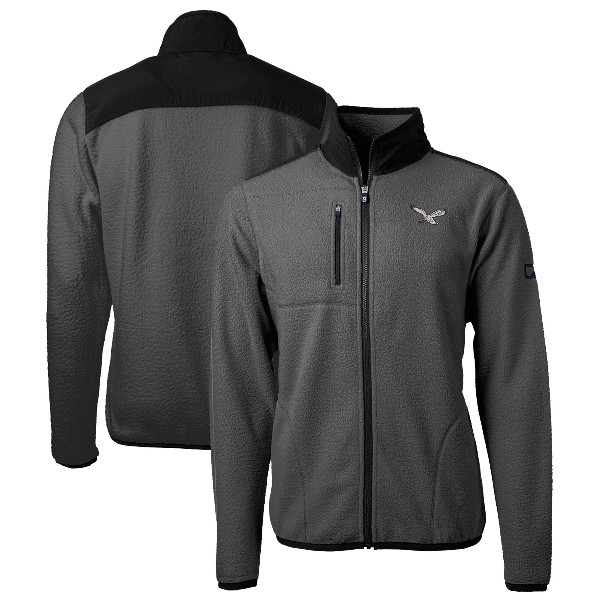 Men's Cutter & Buck Gray/Black Philadelphia Eagles Throwback Cascade ...
