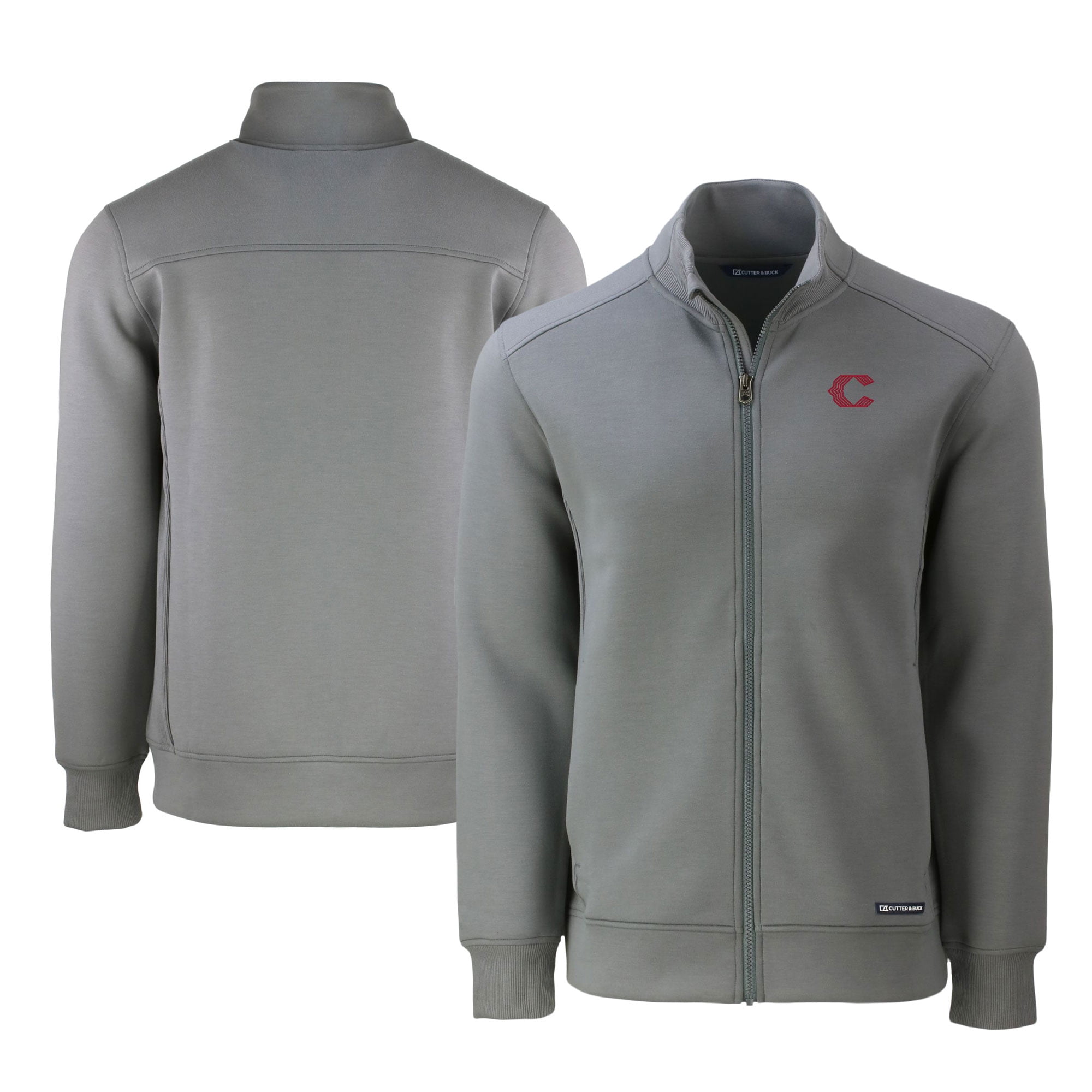 Men's Cutter & Buck Gray Cincinnati Reds City Connect Roam Eco Recycled ...