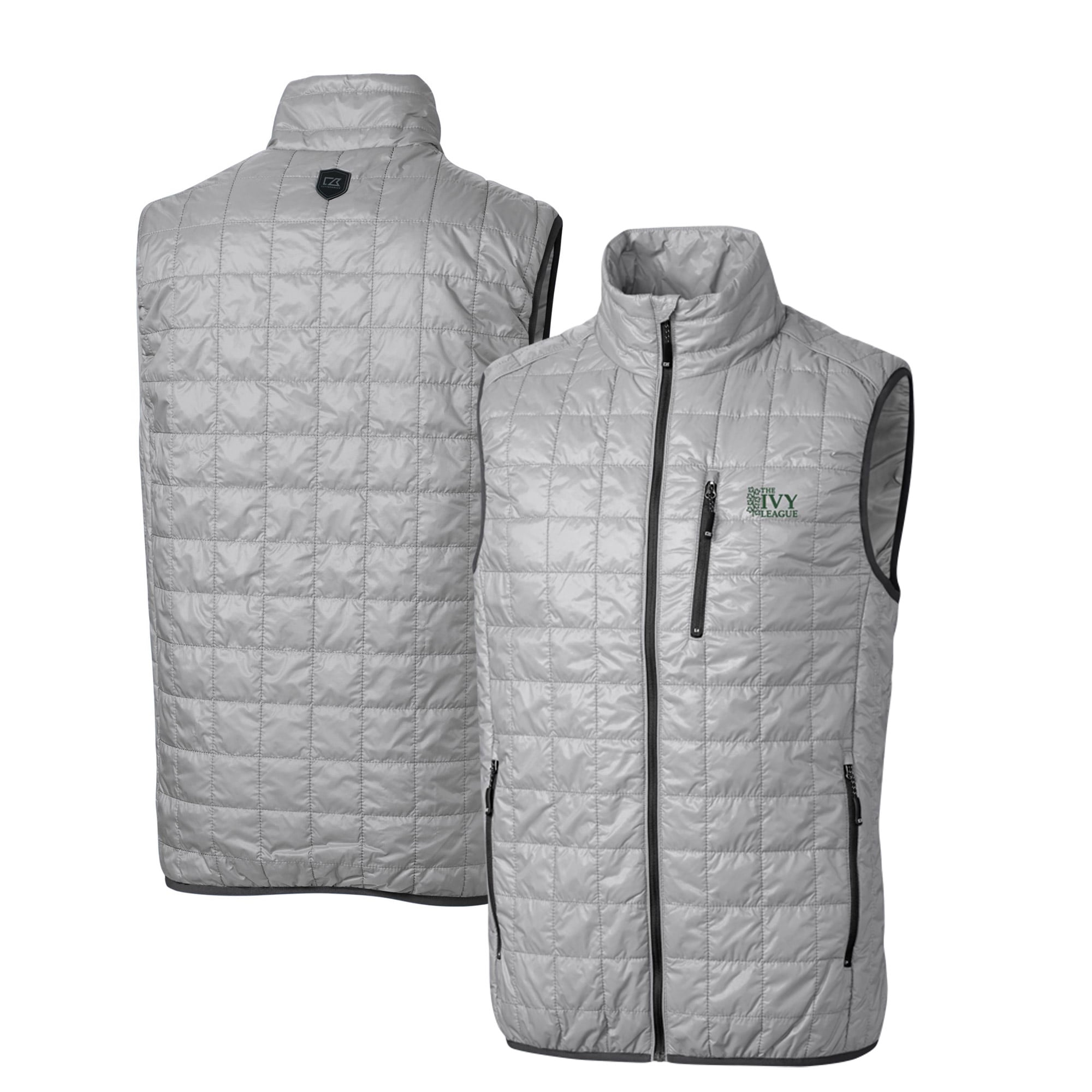 Men's Cutter & Buck Gray Ivy League Rainier PrimaLoft Big & Tall Eco ...