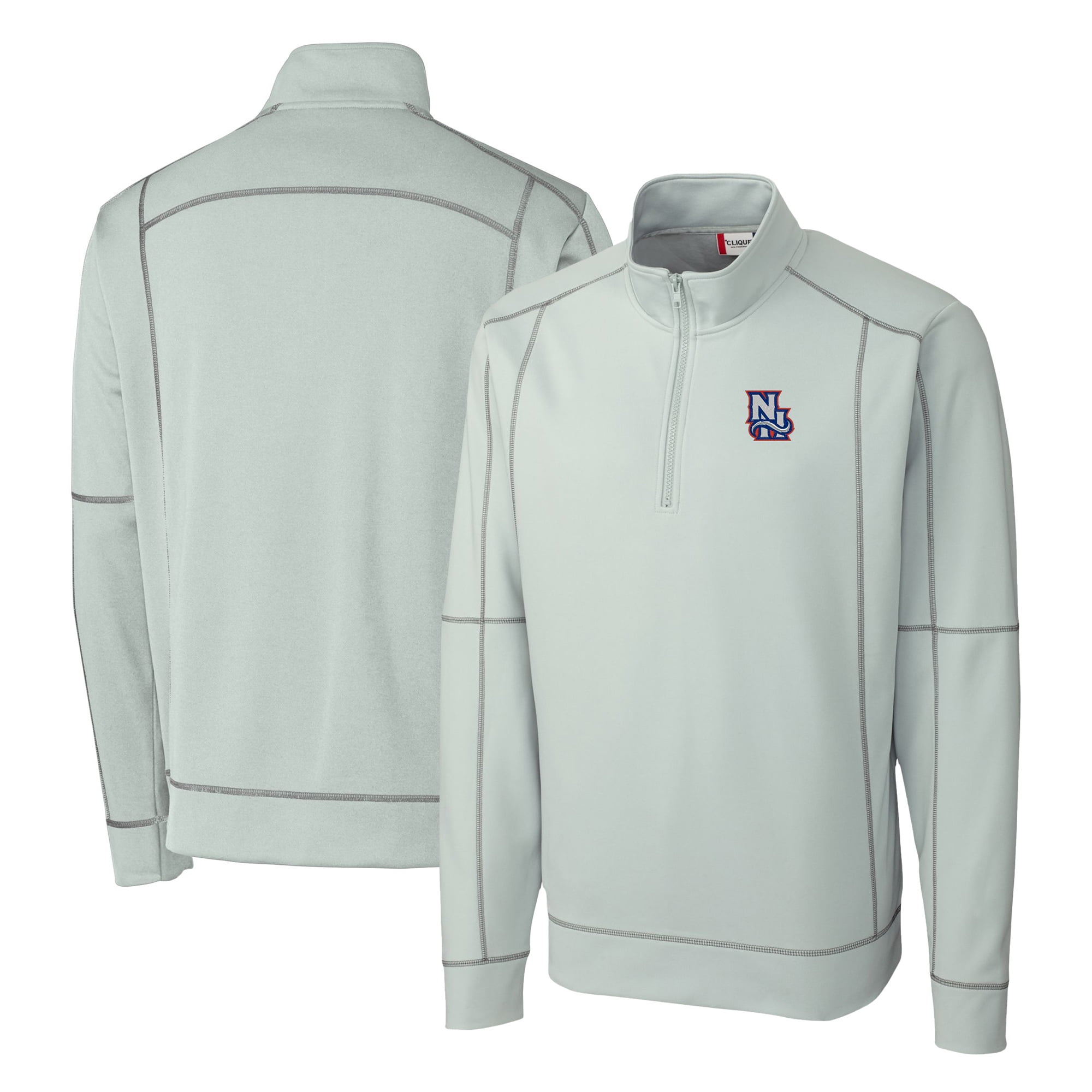 Men's Cutter & Buck Gray New Hampshire Fisher Cats Clique Helsa ...