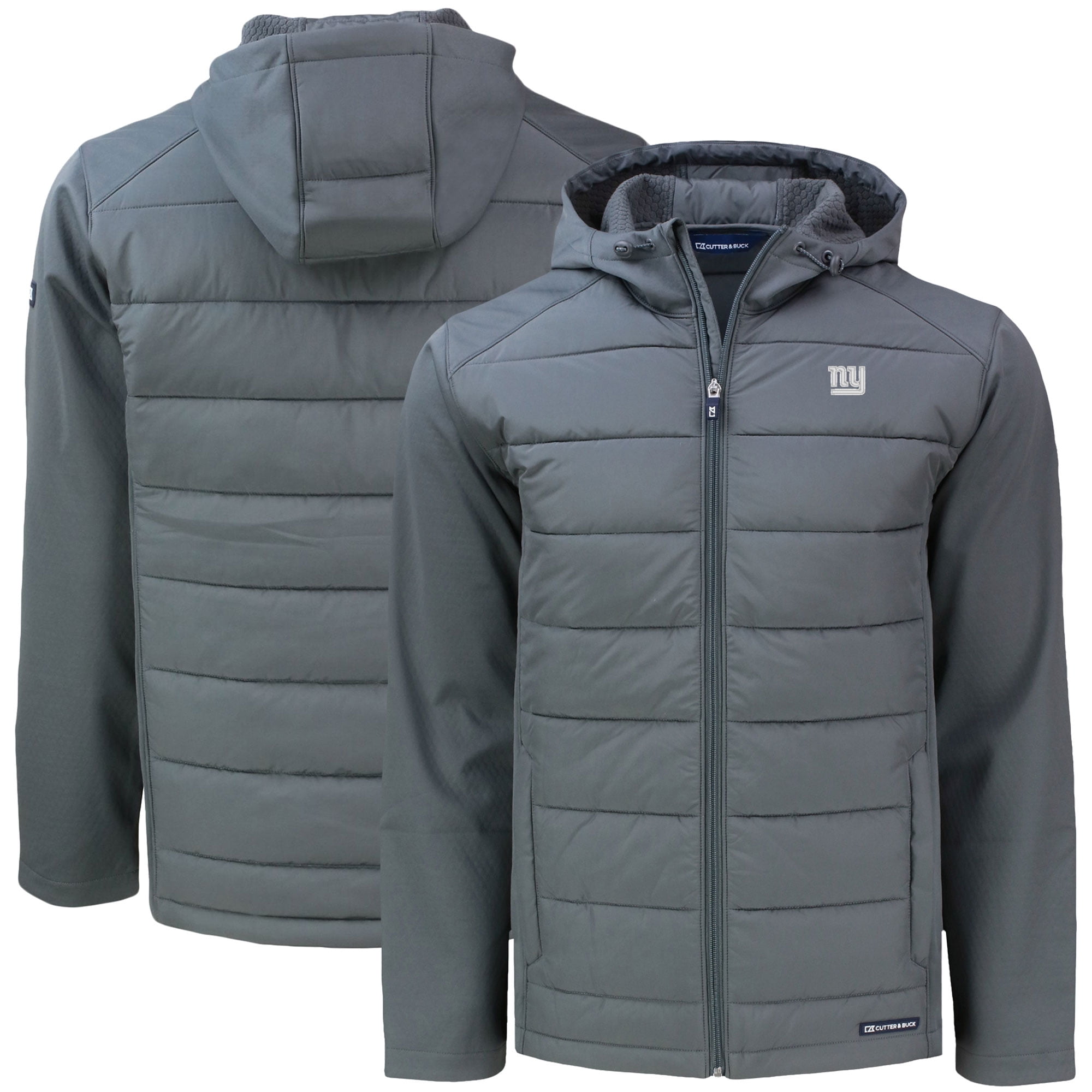 Men's Cutter & Buck Gray New York Giants Big & Tall Evoke Hybrid Eco ...