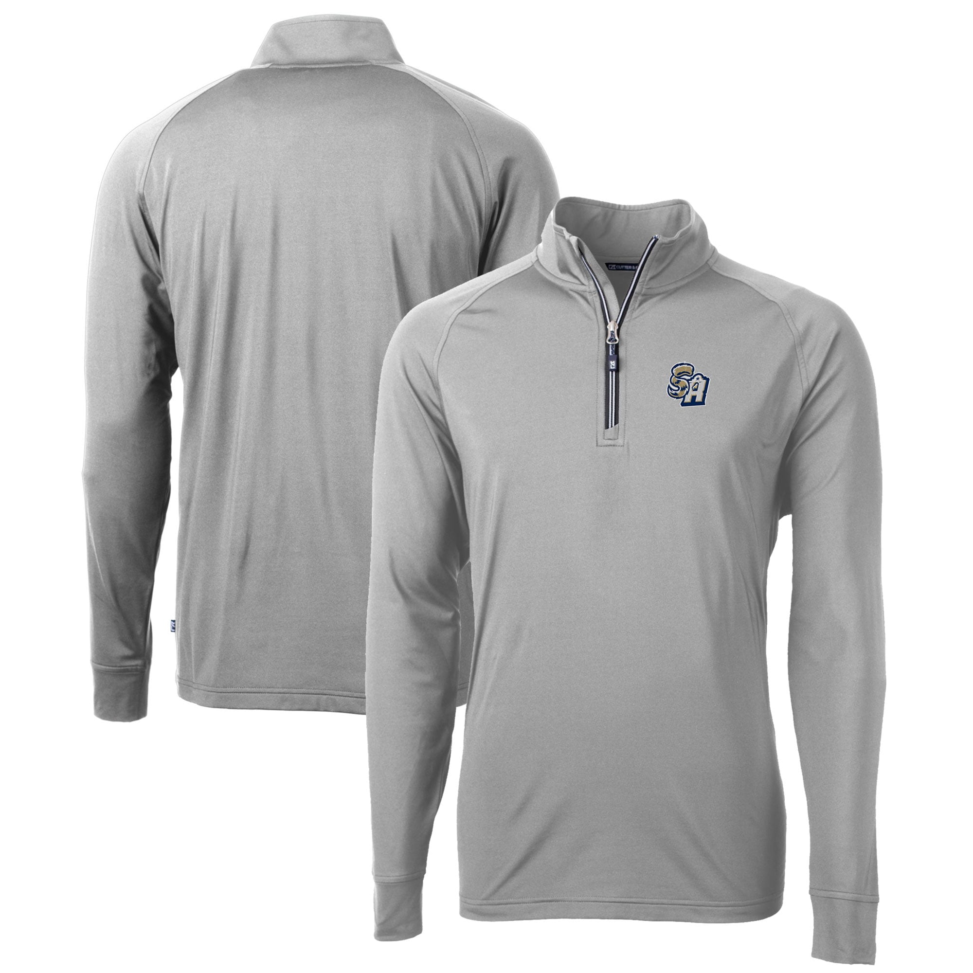 Mens Cutter And Buck Gray San Antonio Missions Adapt Eco Knit Stretch
