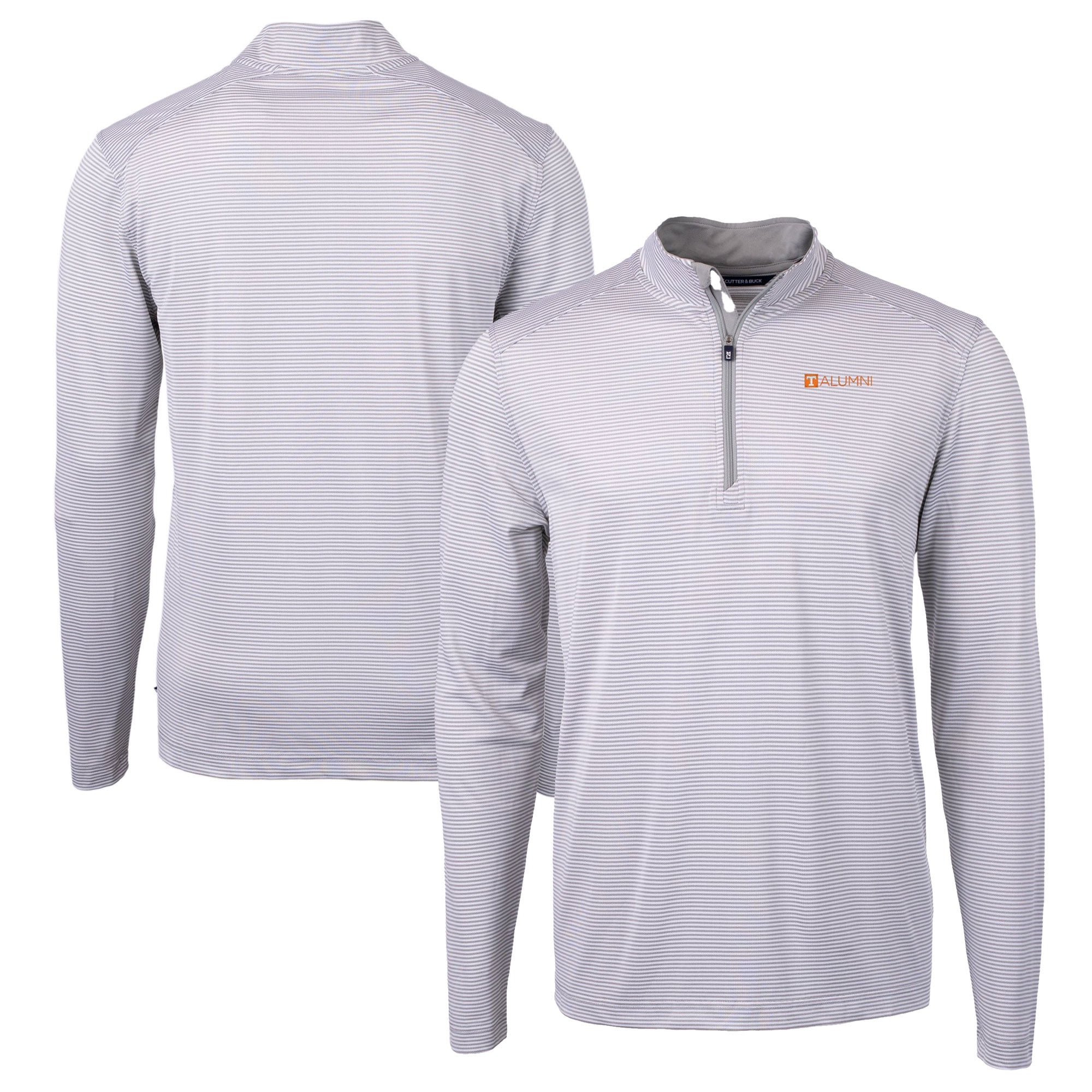 Men's Cutter & Buck Gray Tennessee Volunteers Alumni Logo DryTec Virtue ...