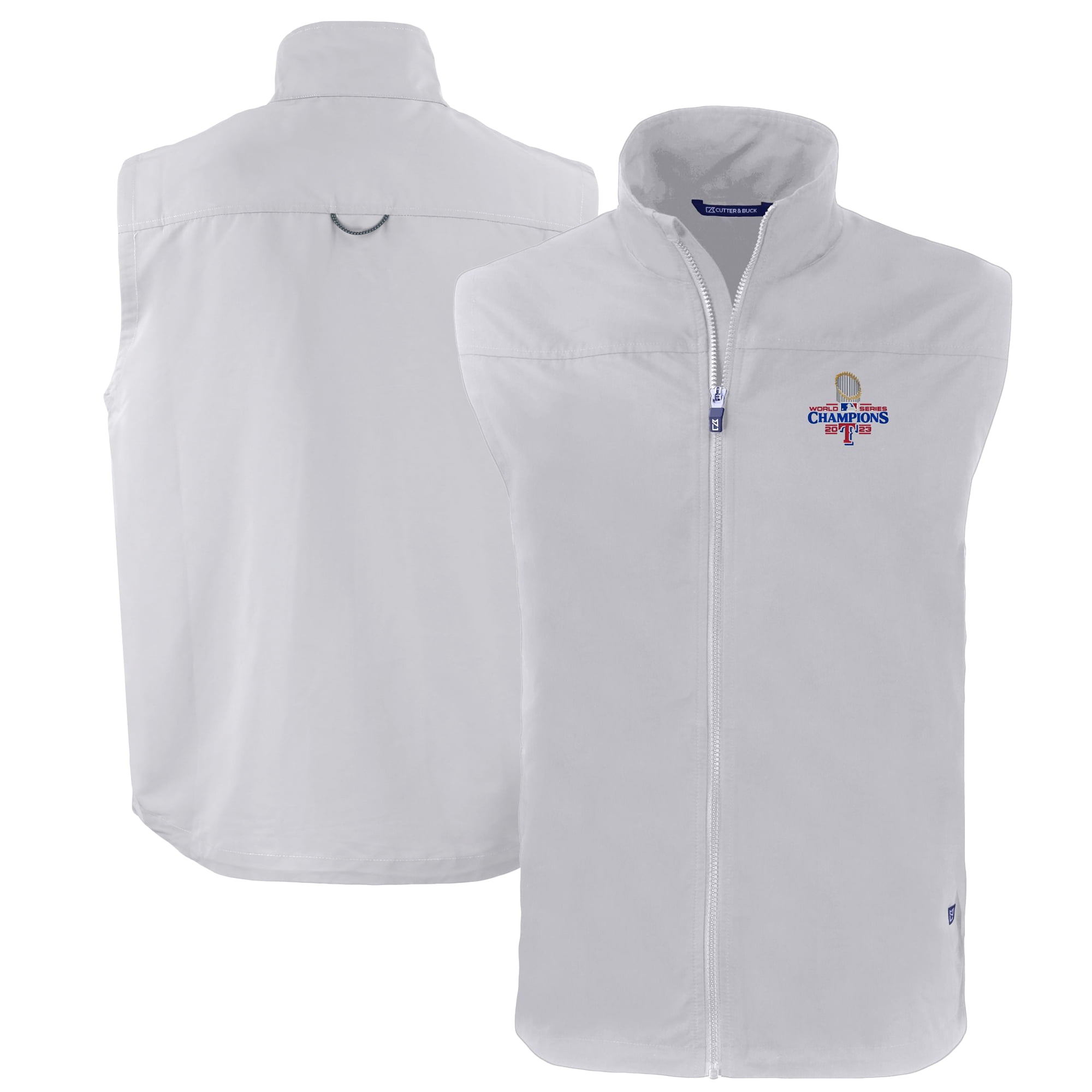Men's Cutter & Buck Gray Texas Rangers 2023 World Series Champions Big ...