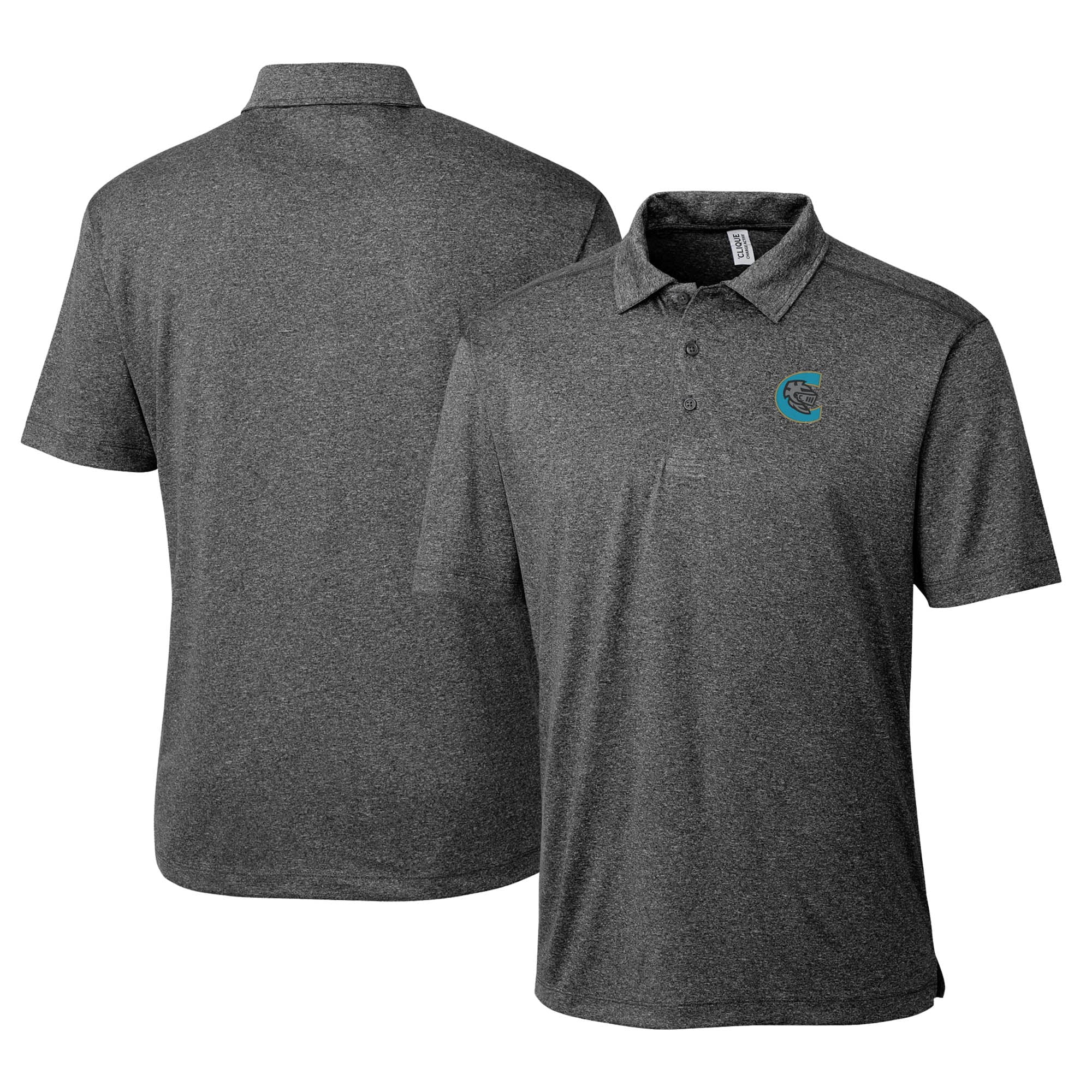 Men's Cutter & Buck Heather Black Charlotte Knights Clique Charge ...