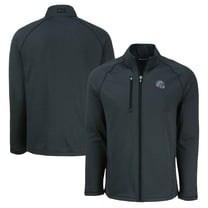 Men's Cutter & Buck Black Detroit Lions Cascade Eco Sherpa Fleece Full ...