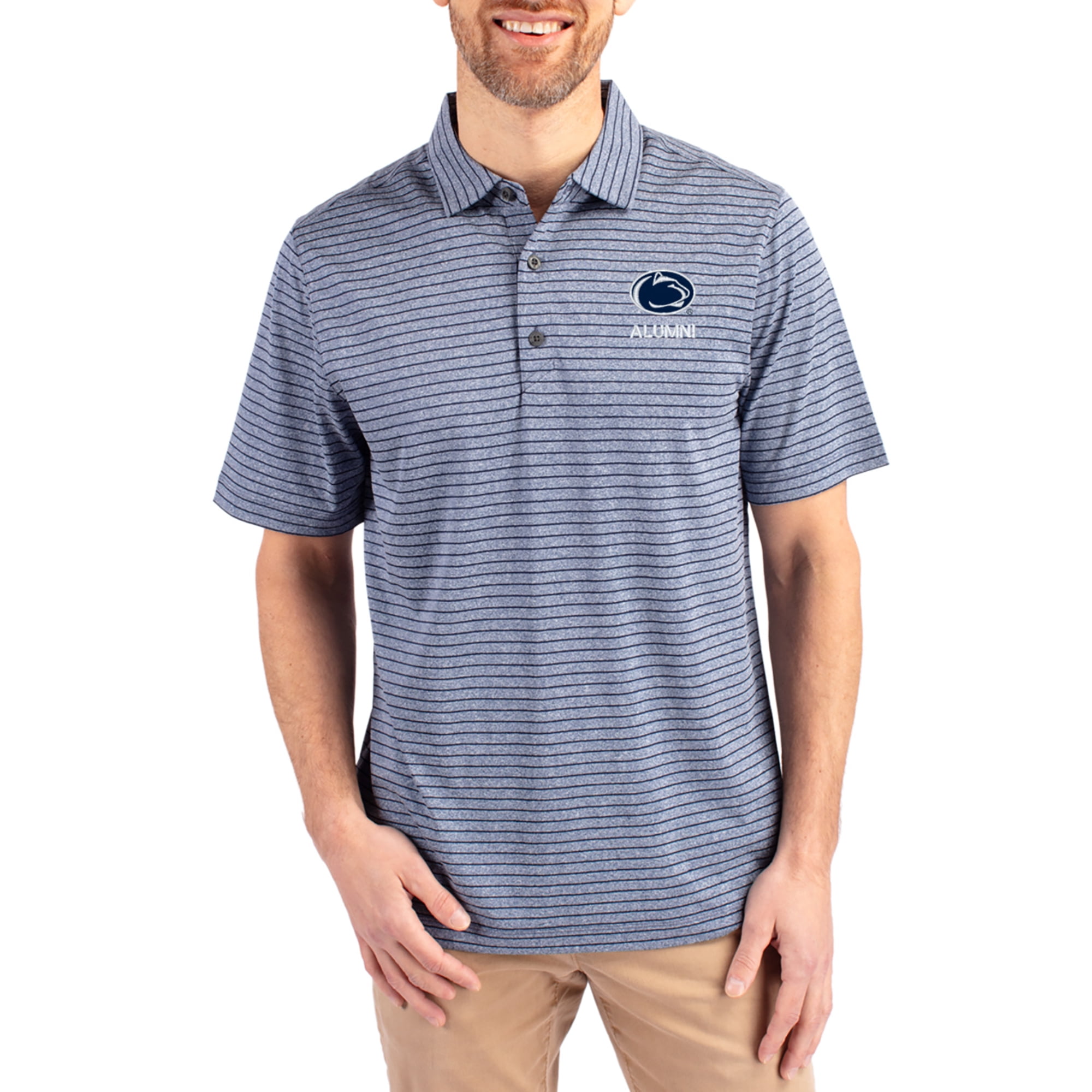 Men's Cutter & Buck Heather Navy Penn State Nittany Lions Alumni Forge ...