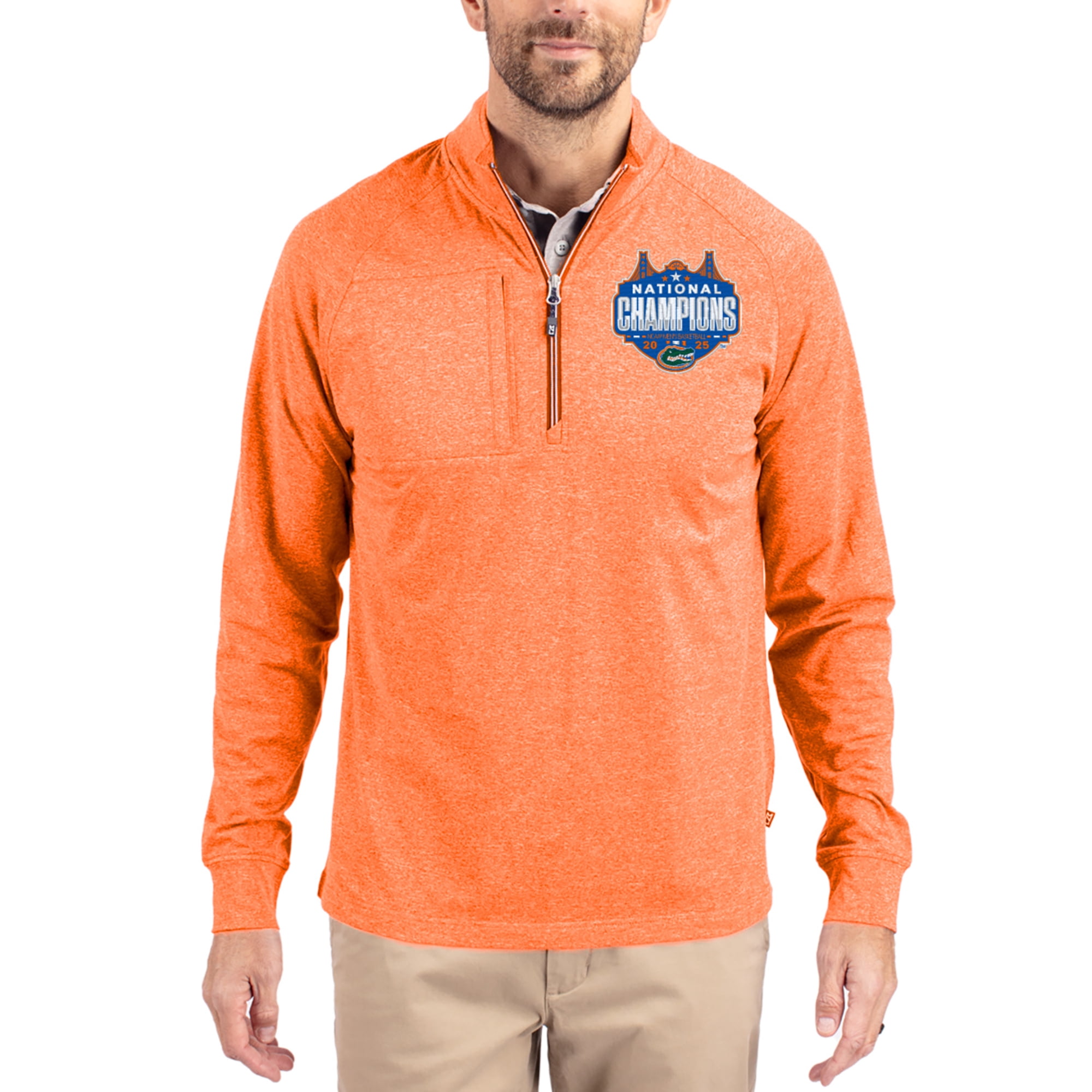 Men-s Cutter & Buck Heather Orange Florida Gators 2025 NCAA Men's ...