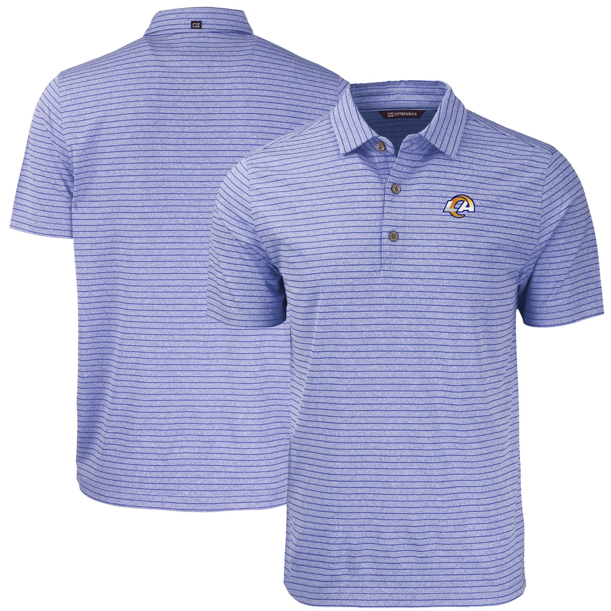 Men's Cutter & Buck Heather Royal Los Angeles Rams Forge Eco Heathered ...