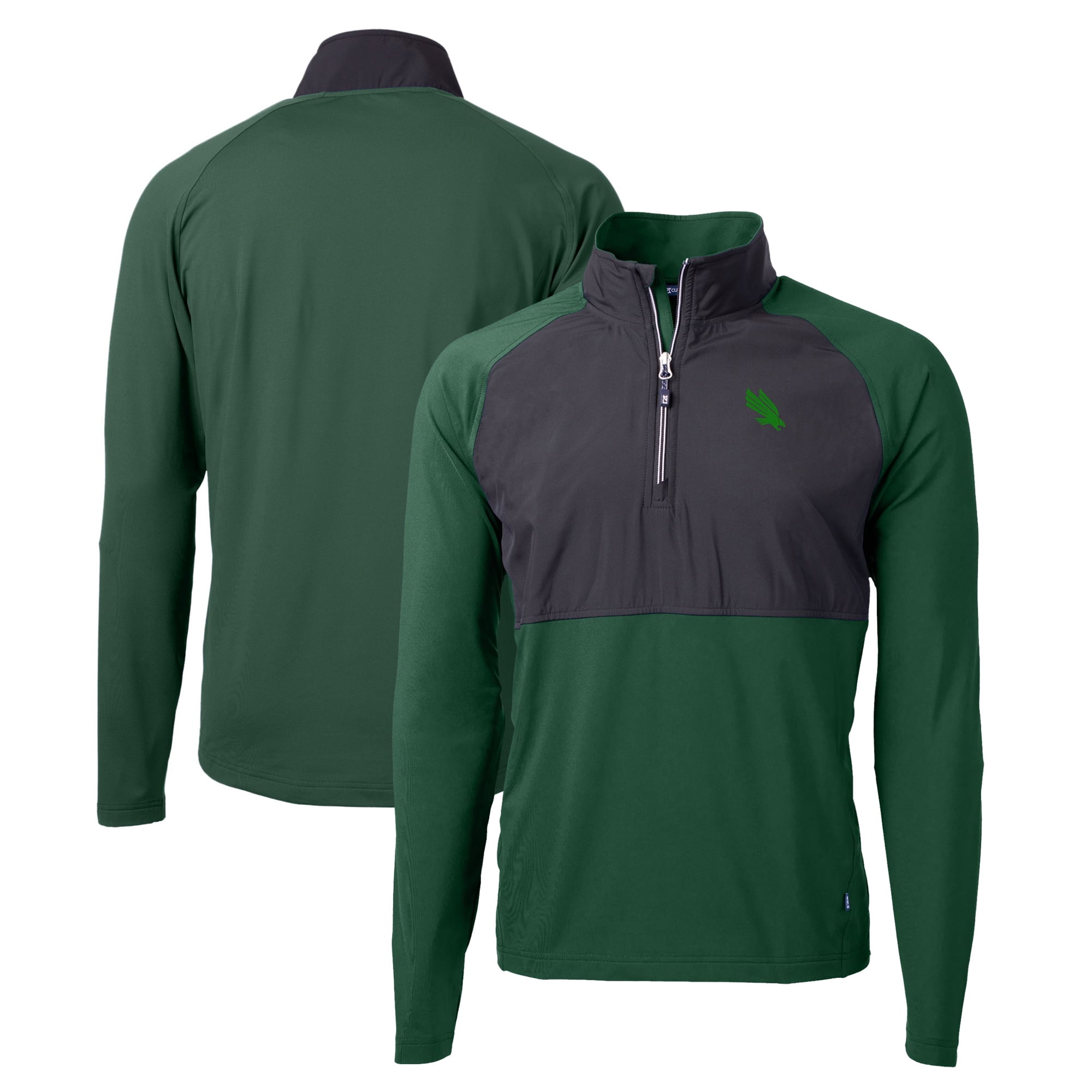 Men's Cutter & Buck Kelly Green North Texas Mean Green Adapt Eco Knit ...