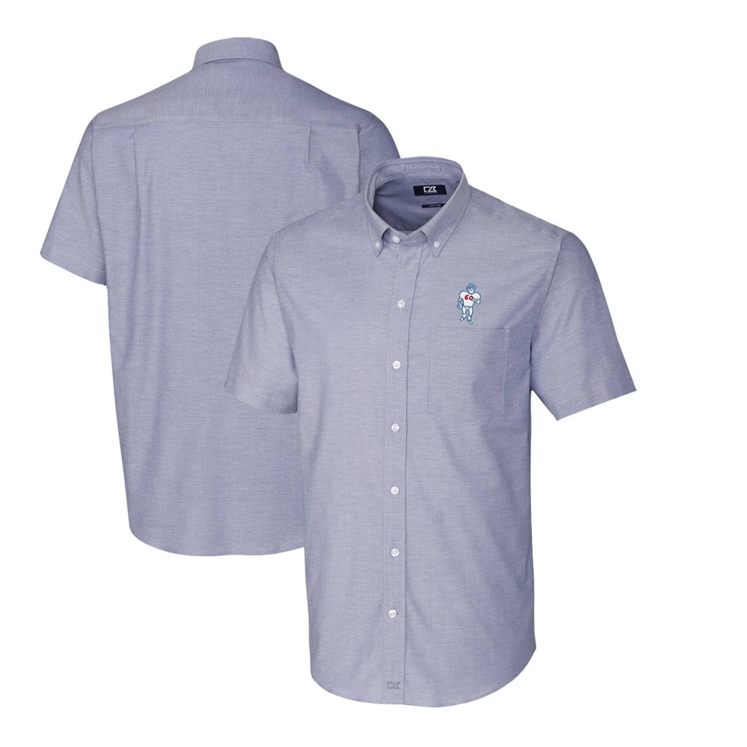 Men's Cutter & Buck Light Blue Houston Oilers Throwback Logo Stretch ...