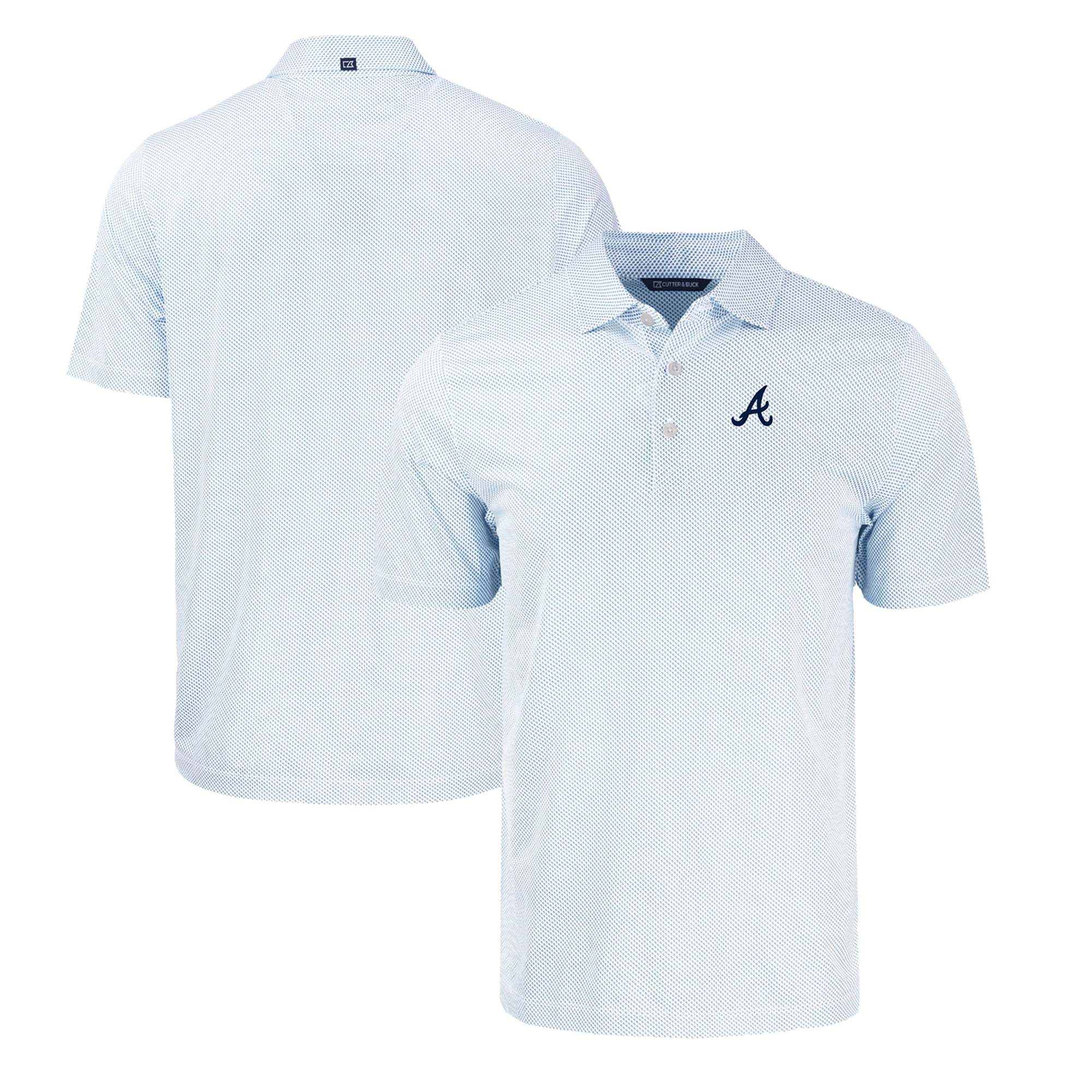 Men's Cutter & Buck Light Blue/White Atlanta Braves Pike Eco Symmetry ...