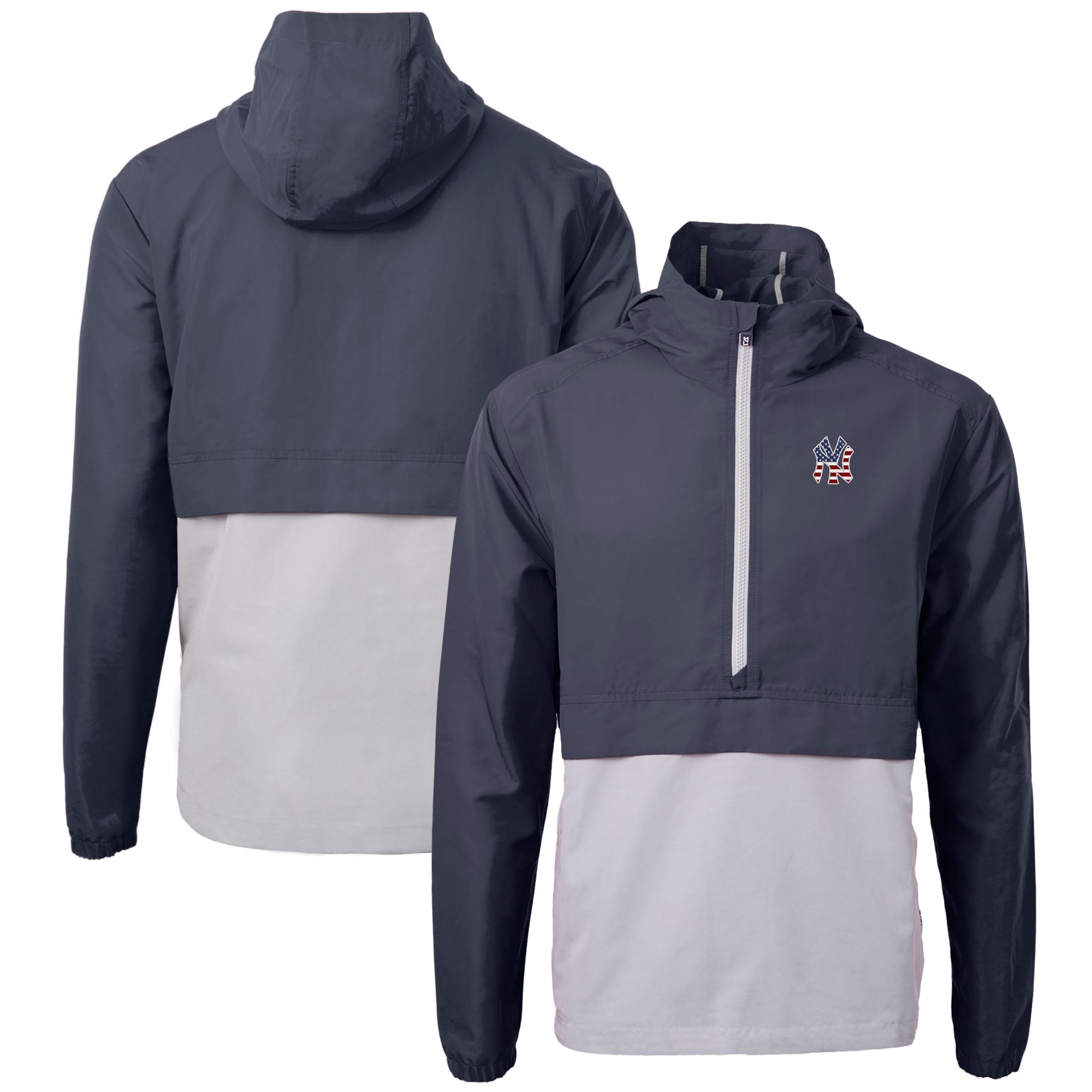 Men's Cutter & Buck Navy/Gray New York Yankees Americana Logo Charter ...